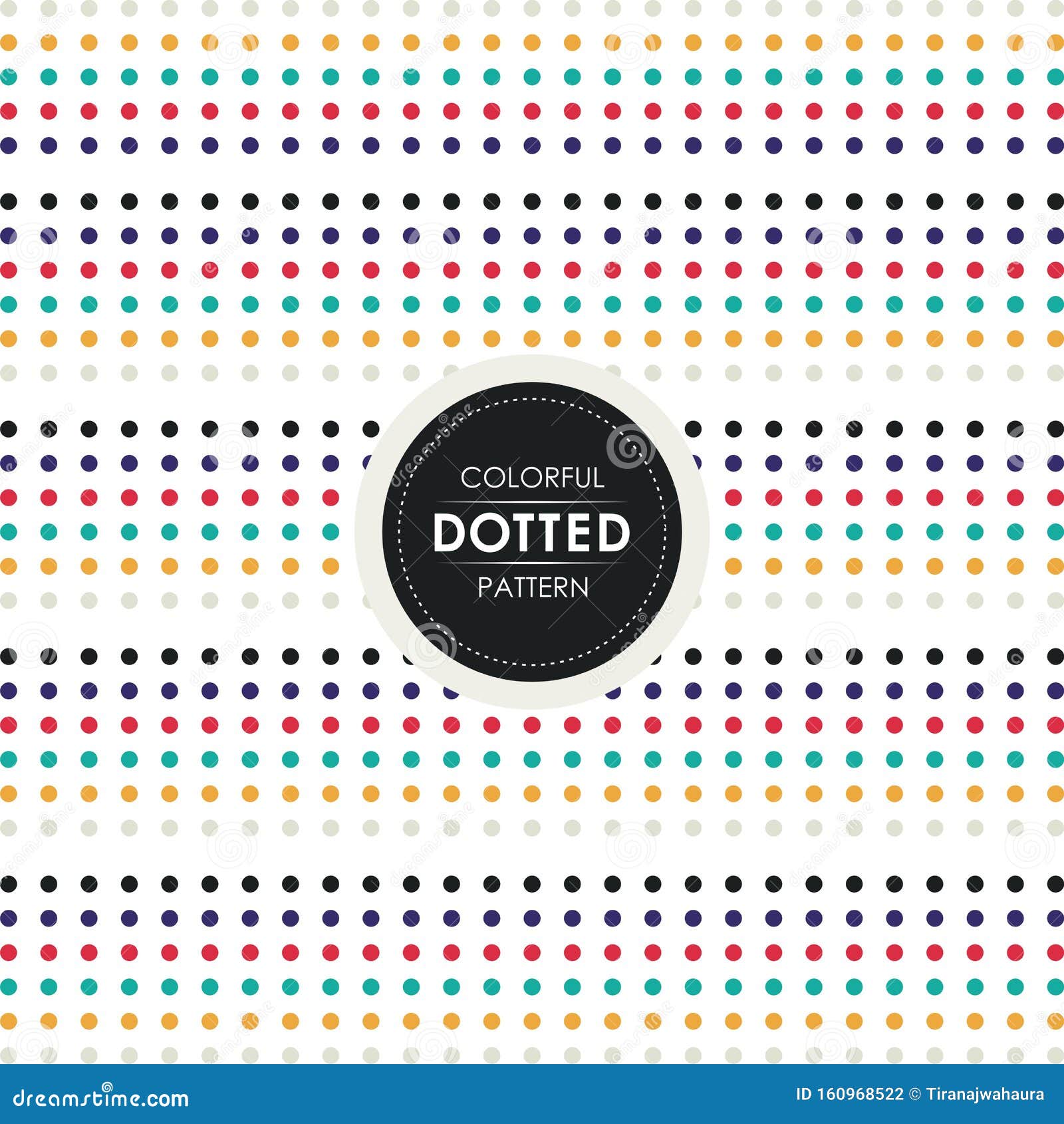 Colorful Dots Pattern Background Design Stock Vector - Illustration of ...