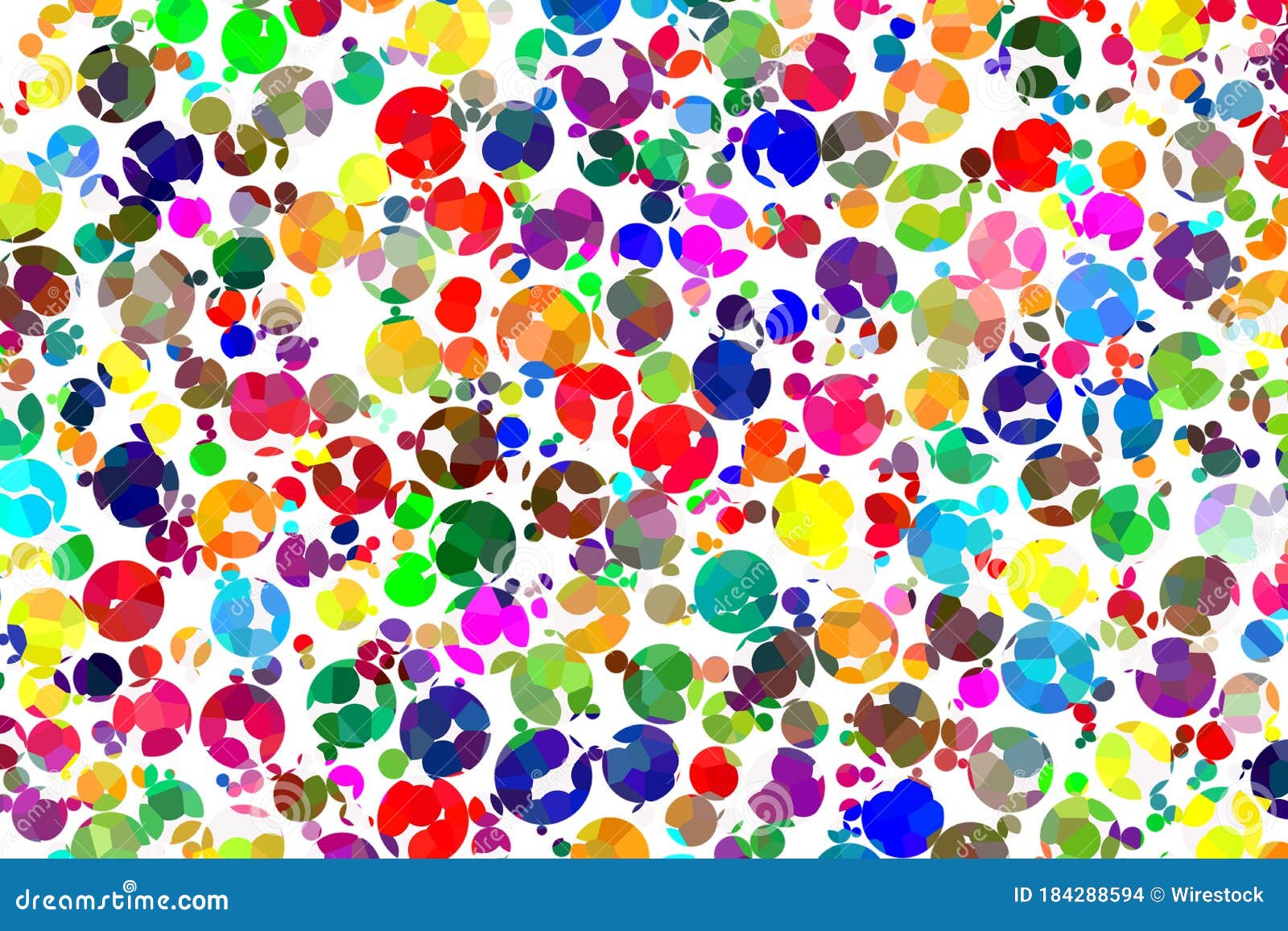 Colorful Dots on a White Background - Perfect for Cool Wallpapers Stock ...