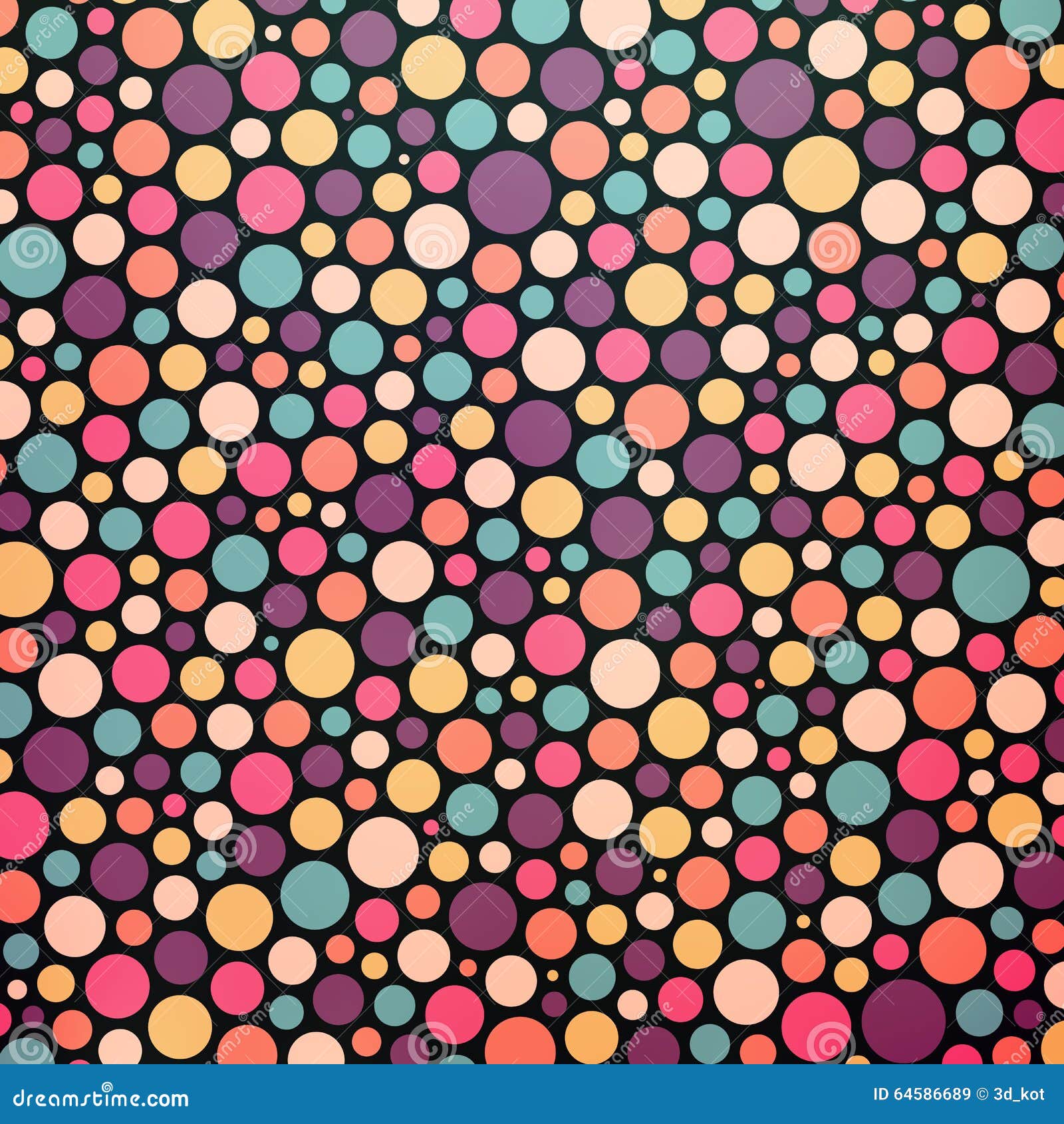 Colorful Dotted Abstract Background Stock Vector - Illustration of ...