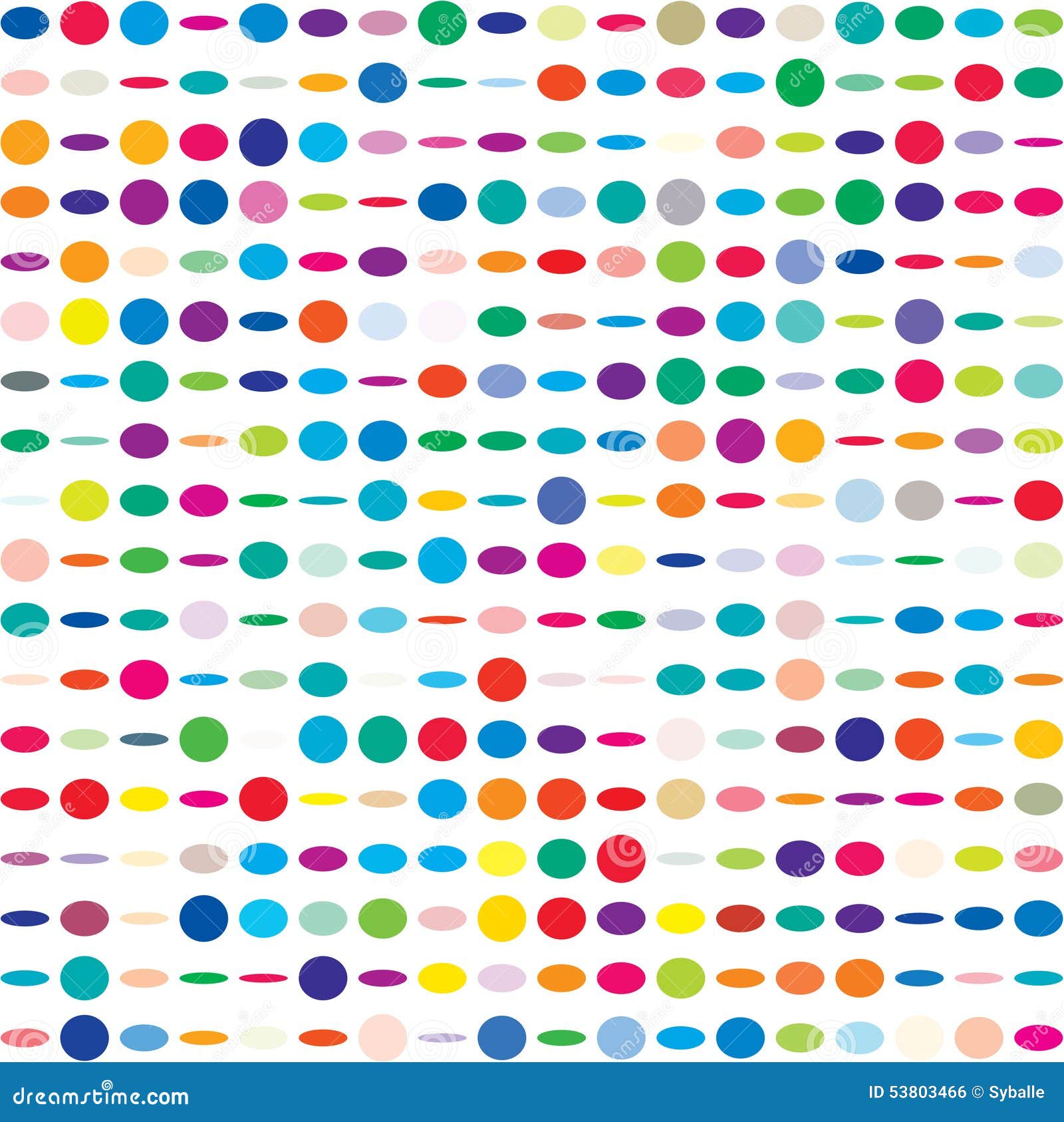 Colorful Dotted Seamless Pattern Stock Vector - Illustration of ...