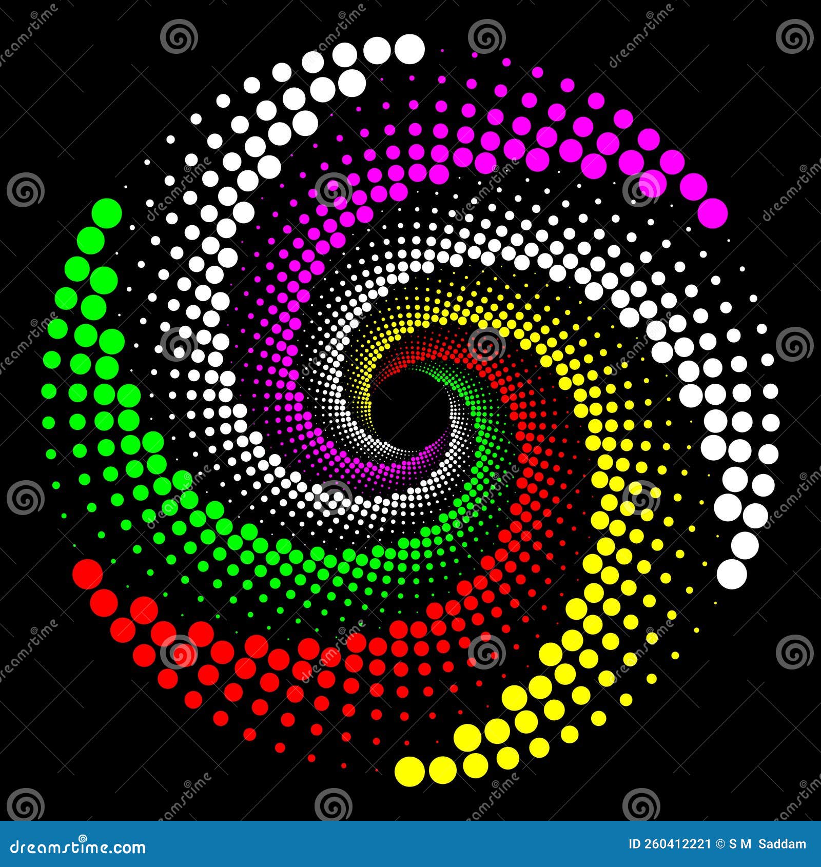 Colorful Dotted Spiral Vortex Vector Art, Icons, and Graphics Stock ... Colorful Dotted Spiral Vortex Vector Art, Icons, and Graphics Stock ...