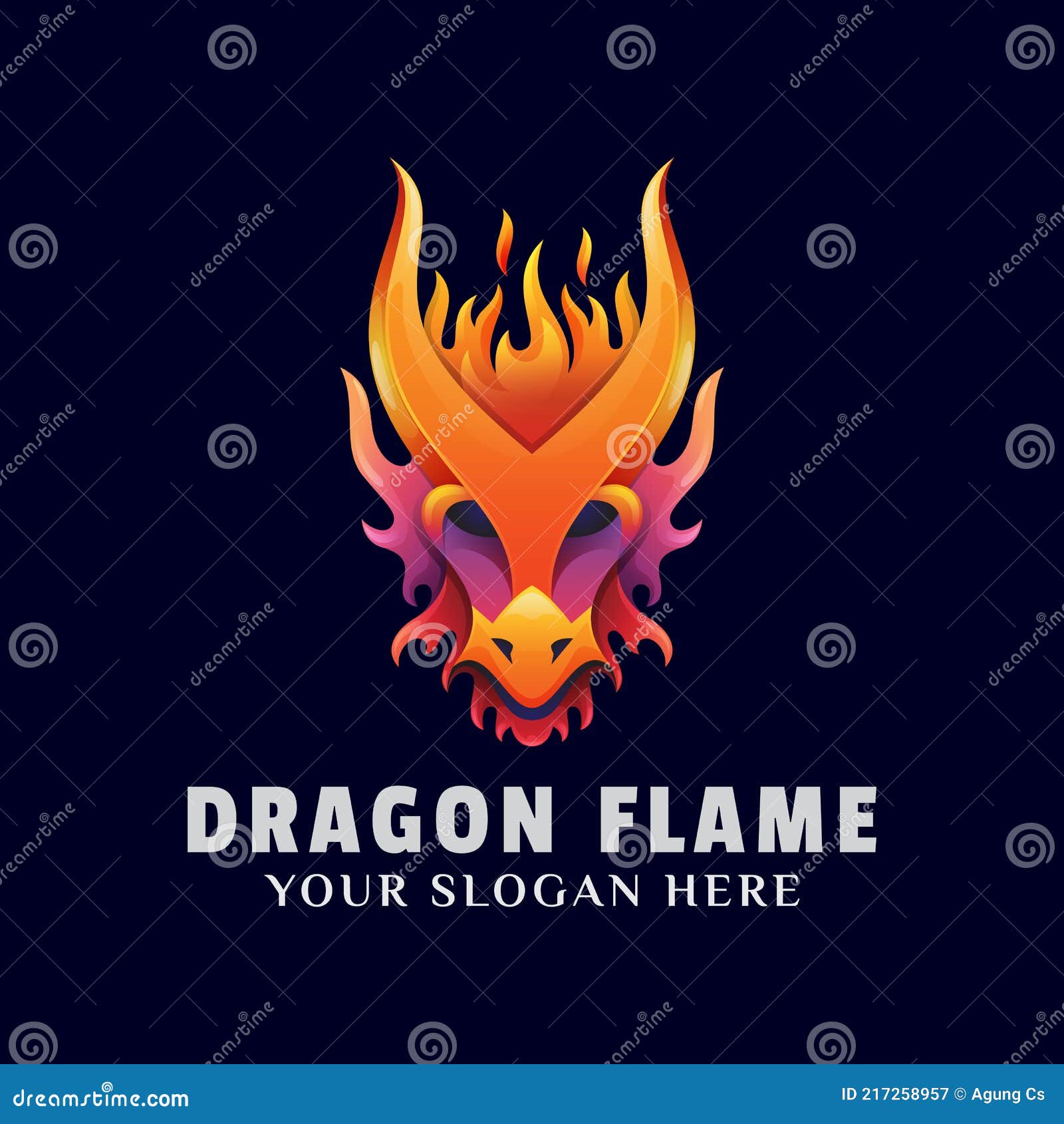 Red Dragon In Flame Stock Photography | CartoonDealer.com #6599222