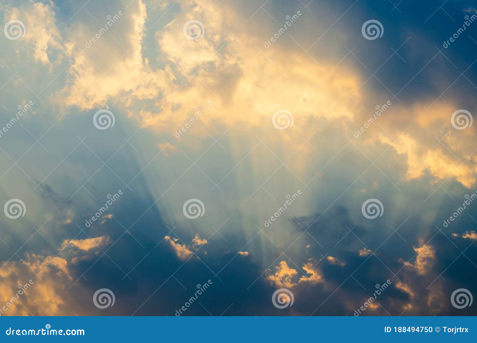 Colorful and Dramatic Sunset Sky Scene Stock Photo - Image of colorful ...