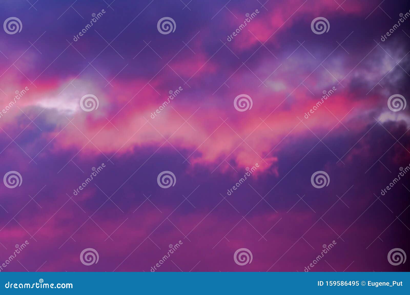 Colorful and Dramatic Sunset Storm Clouds in the Sky. Weather ...