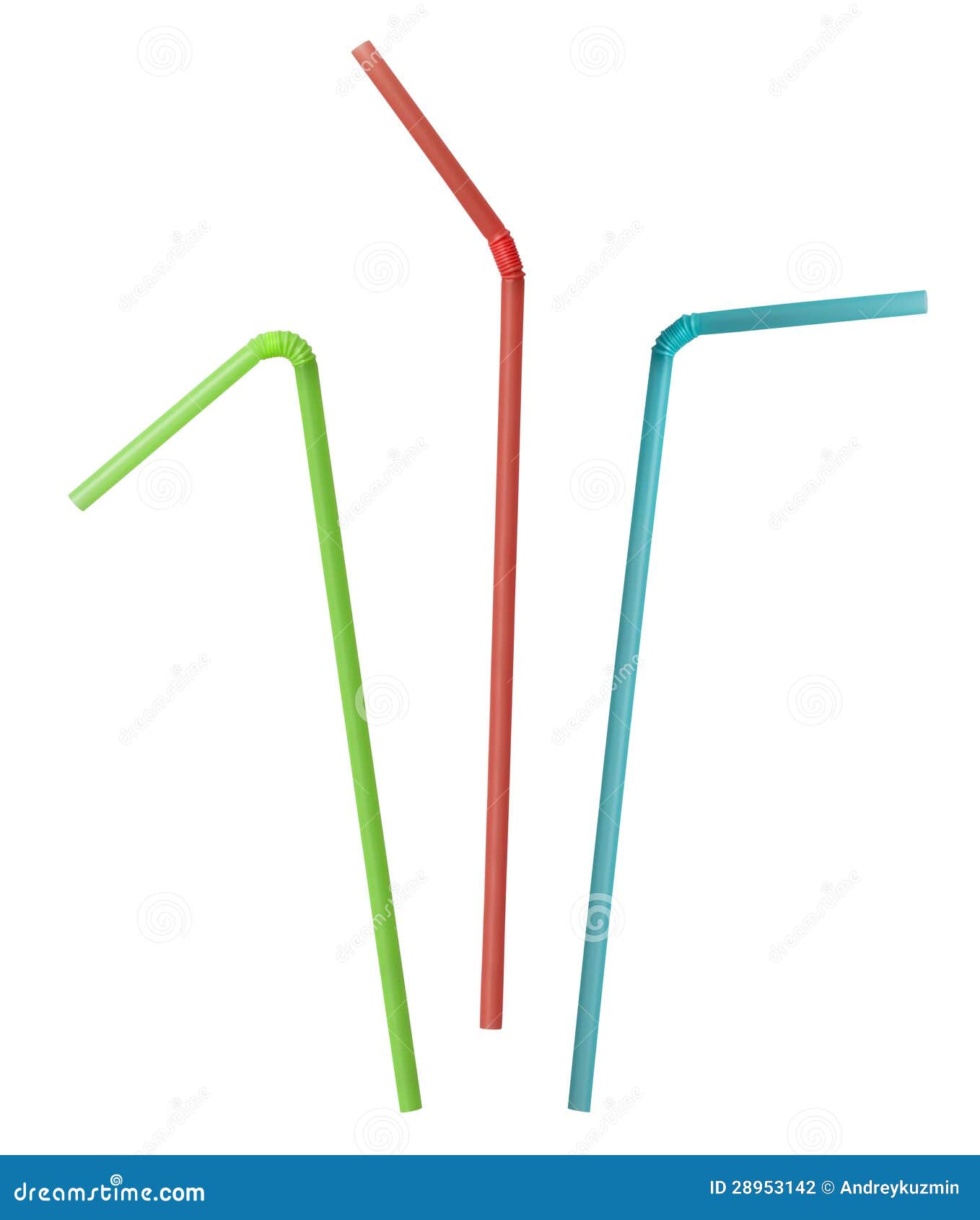 Colorful Drink Straw Collection Clipping Path Stock Photo - Image of ...