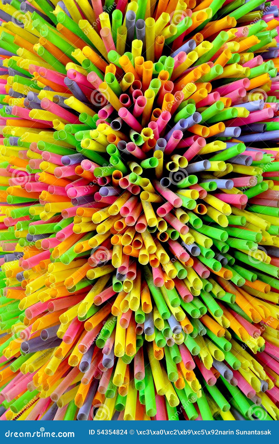 Colorful drinking straw stock photo. Image of colors - 54354824