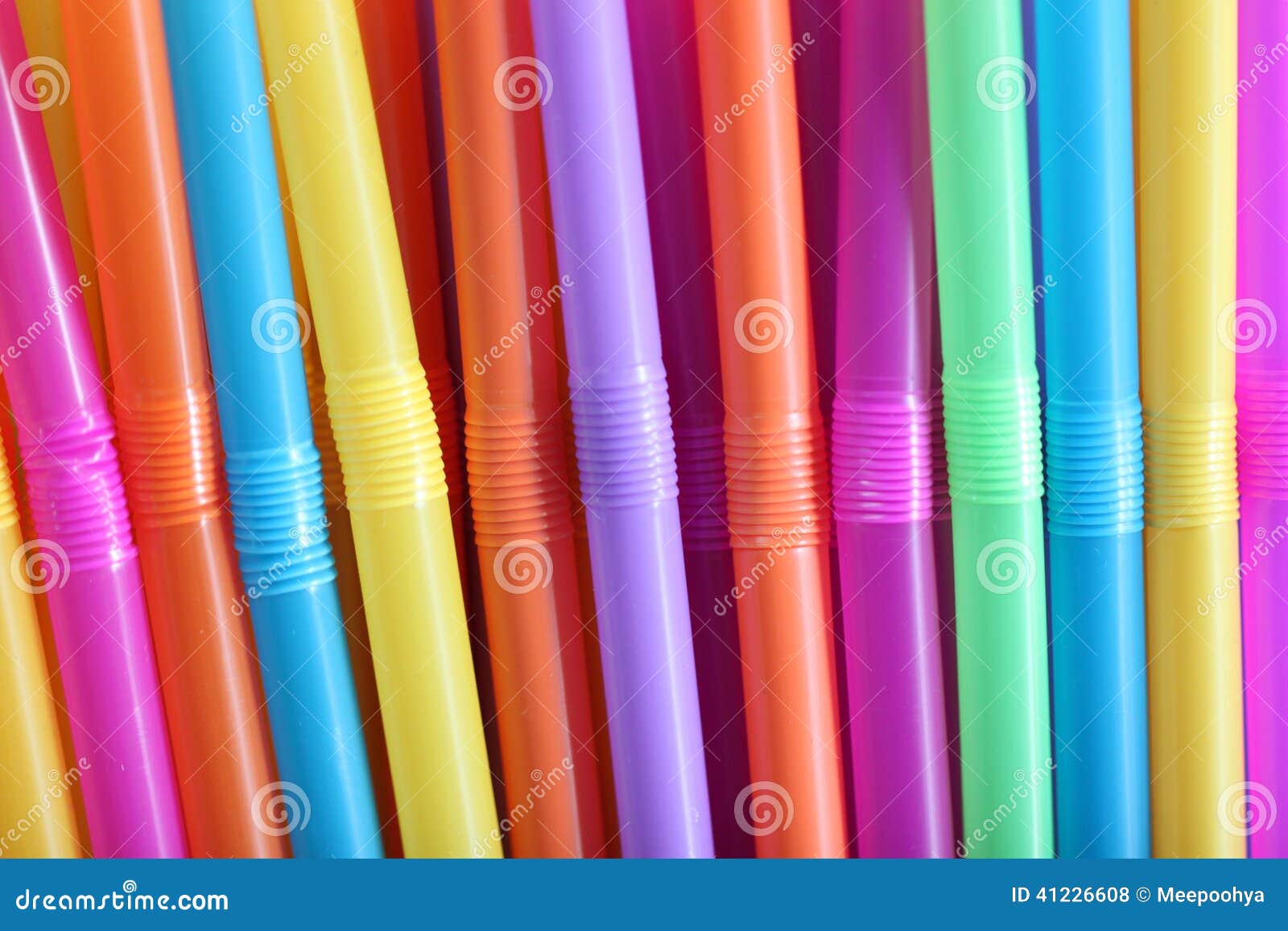 Colorful drinking straws. stock photo. Image of abstract - 41226608