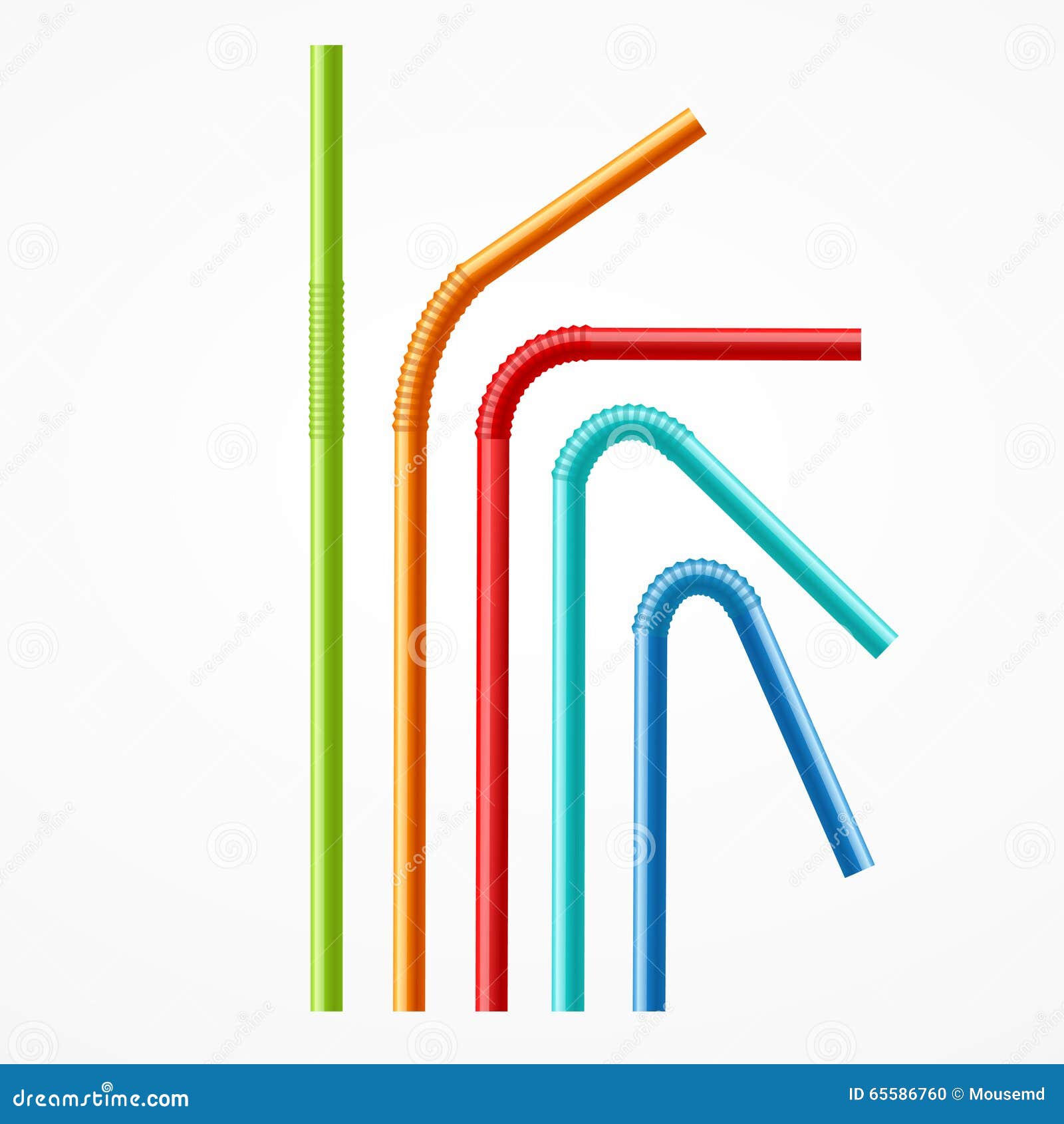 Colorful Drinking Straws. Cartoon Vector | CartoonDealer.com #72803003