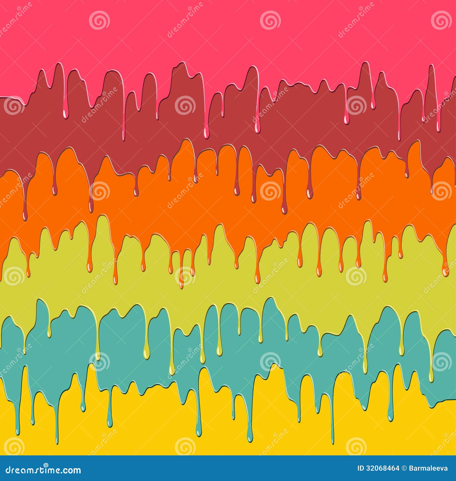 Colorful dripping paint stock vector. Illustration of background - 32068464