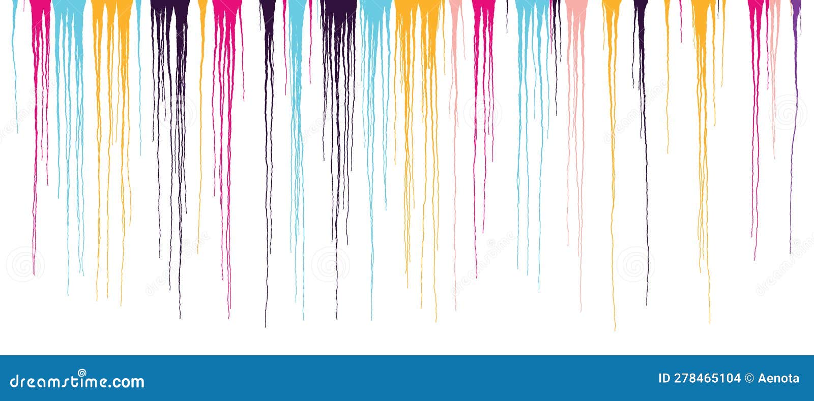 Colorful Dripping Paint Vector Grunge Illustration Stock Vector ...