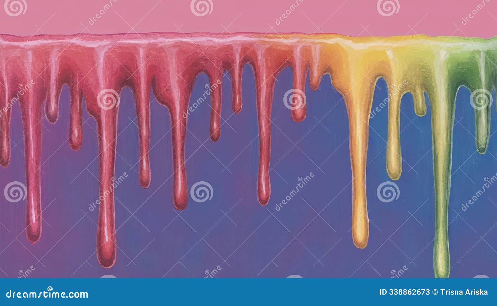 Colorful Drips of Paint Create a Vibrant, Artistic Background with a ...