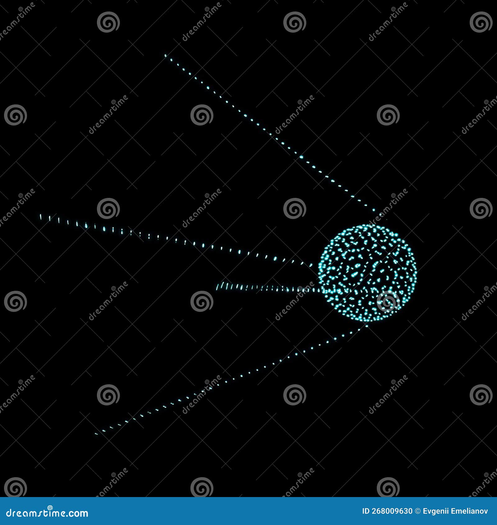 Colorful Drone Light Shows on a Night Sky Background. the Figure of a ...