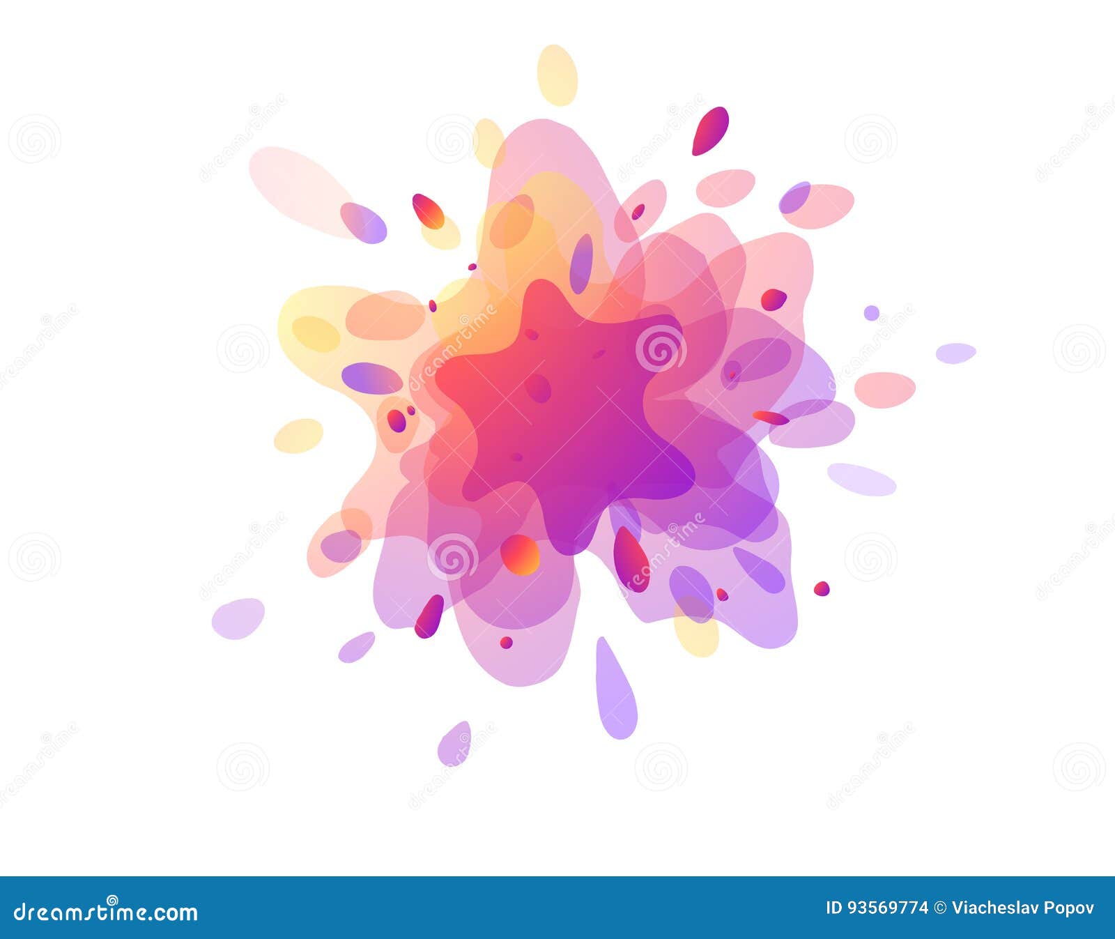Colorful Drop Abstract Background. Stock Vector - Illustration of ...