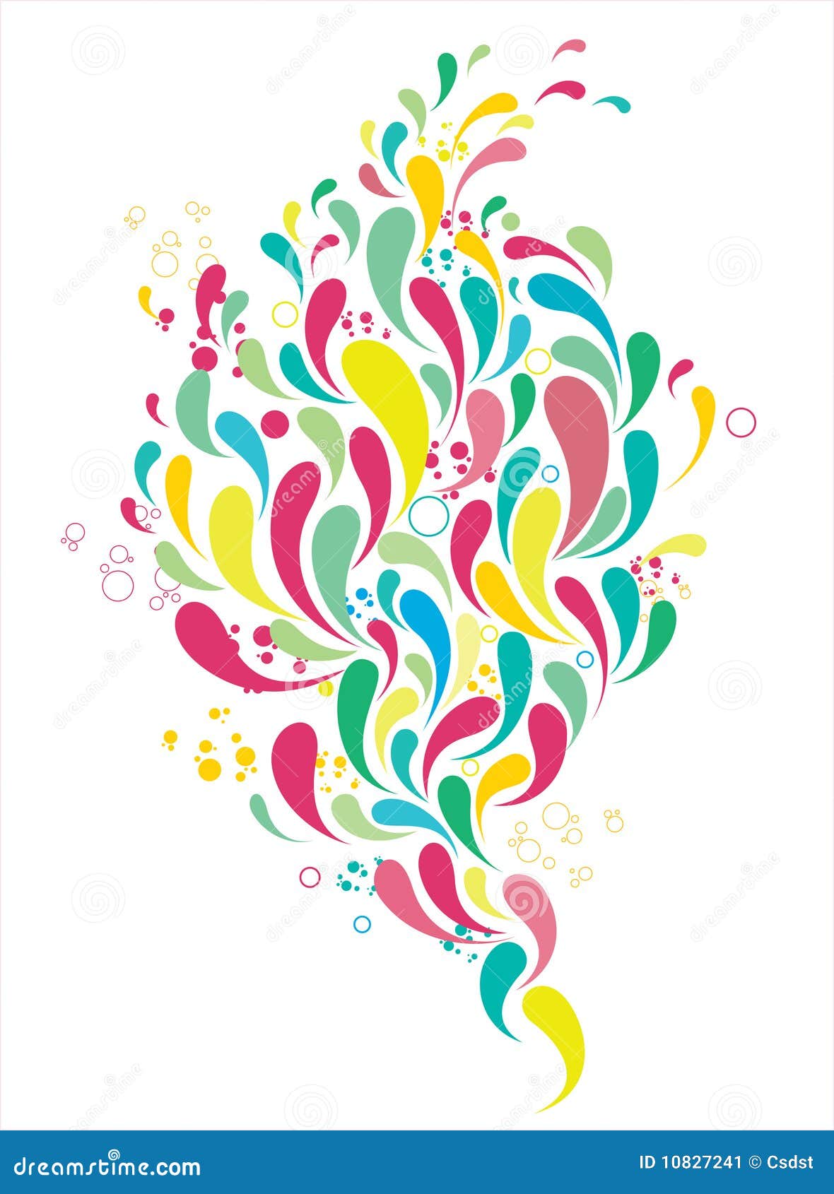 Colorful drops stock vector. Illustration of drawing - 10827241