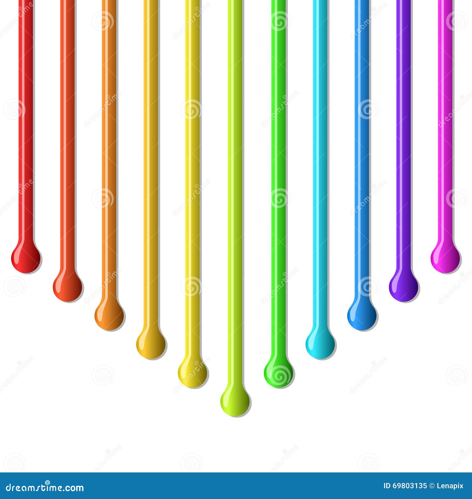 Colorful drops stock vector. Illustration of concept - 69803135