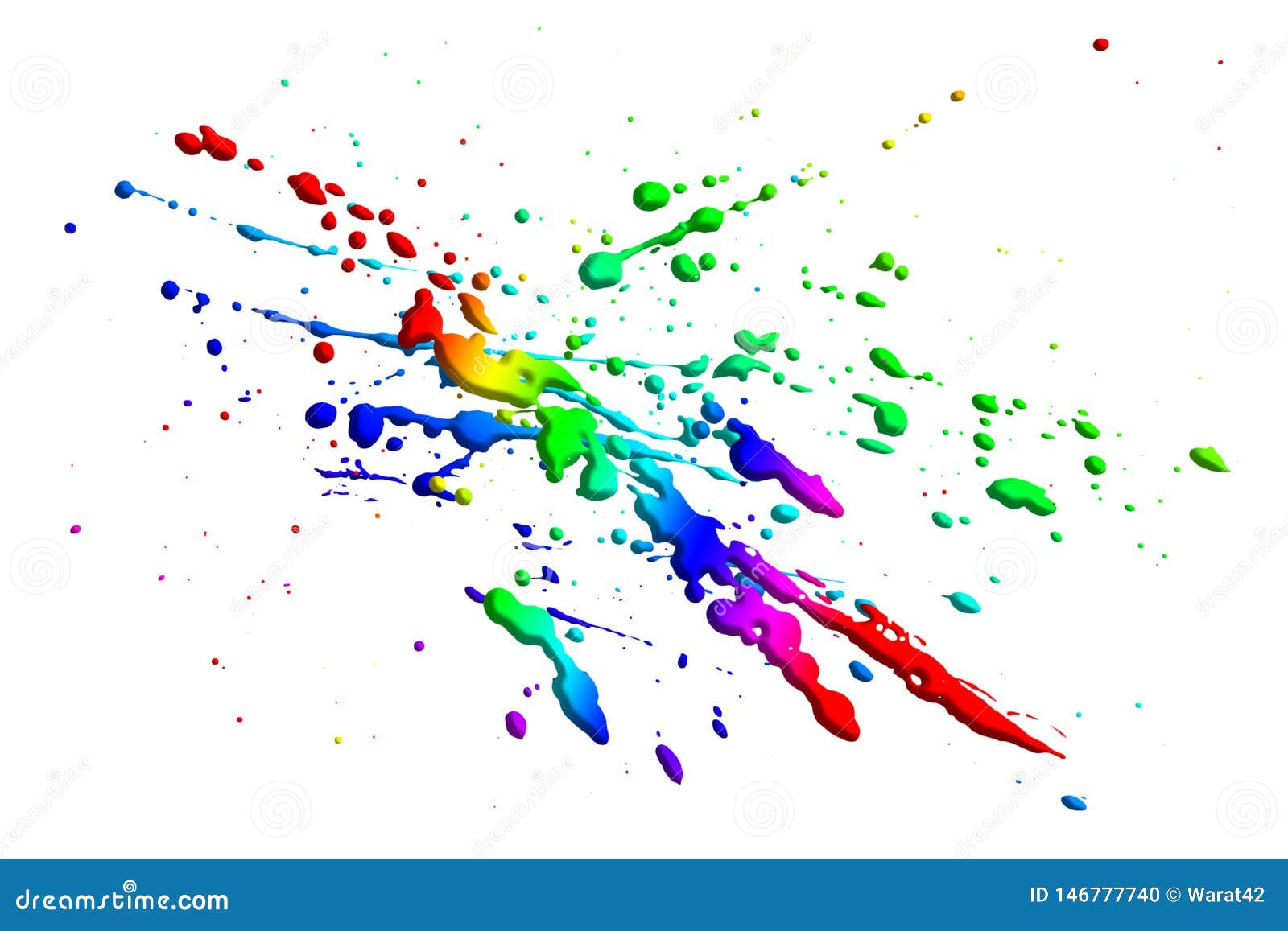 Colorful Drops Isolated on White Background,abstract Pattern Stock ...