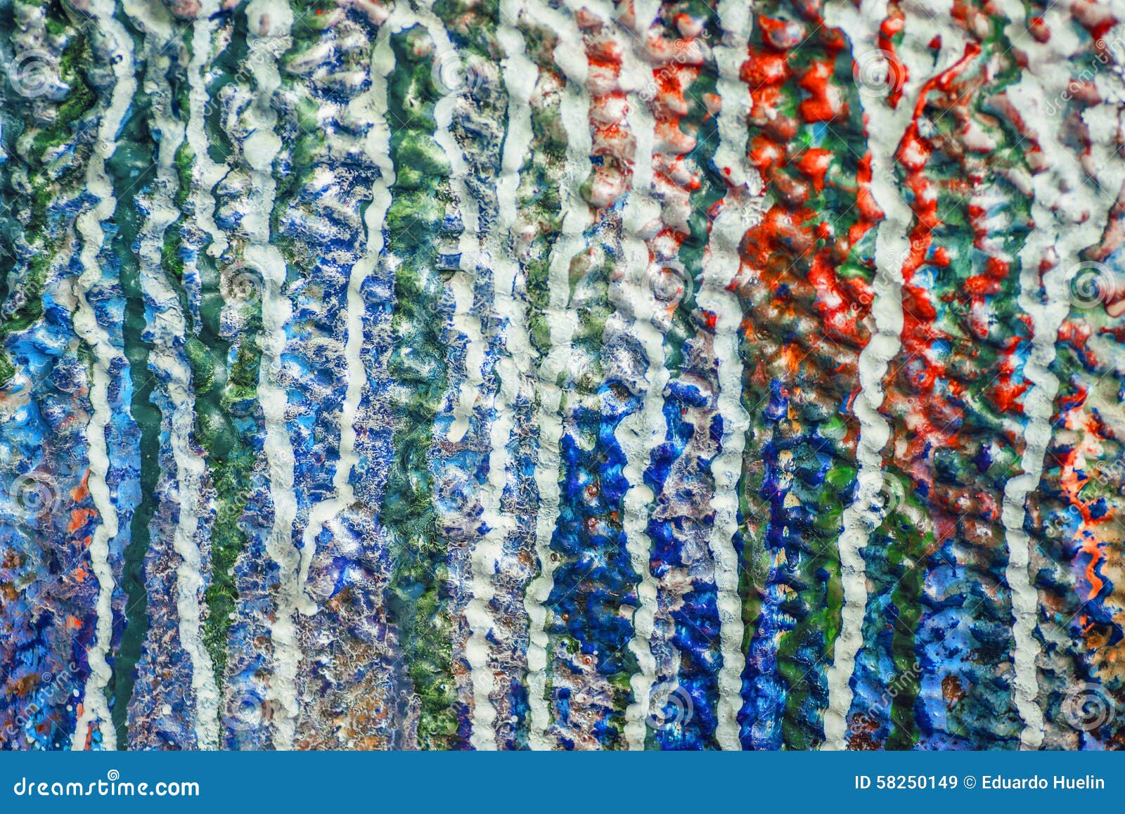 Colorful Drops On The Pavement. Color Gasoline Fuel Spot On Black ...