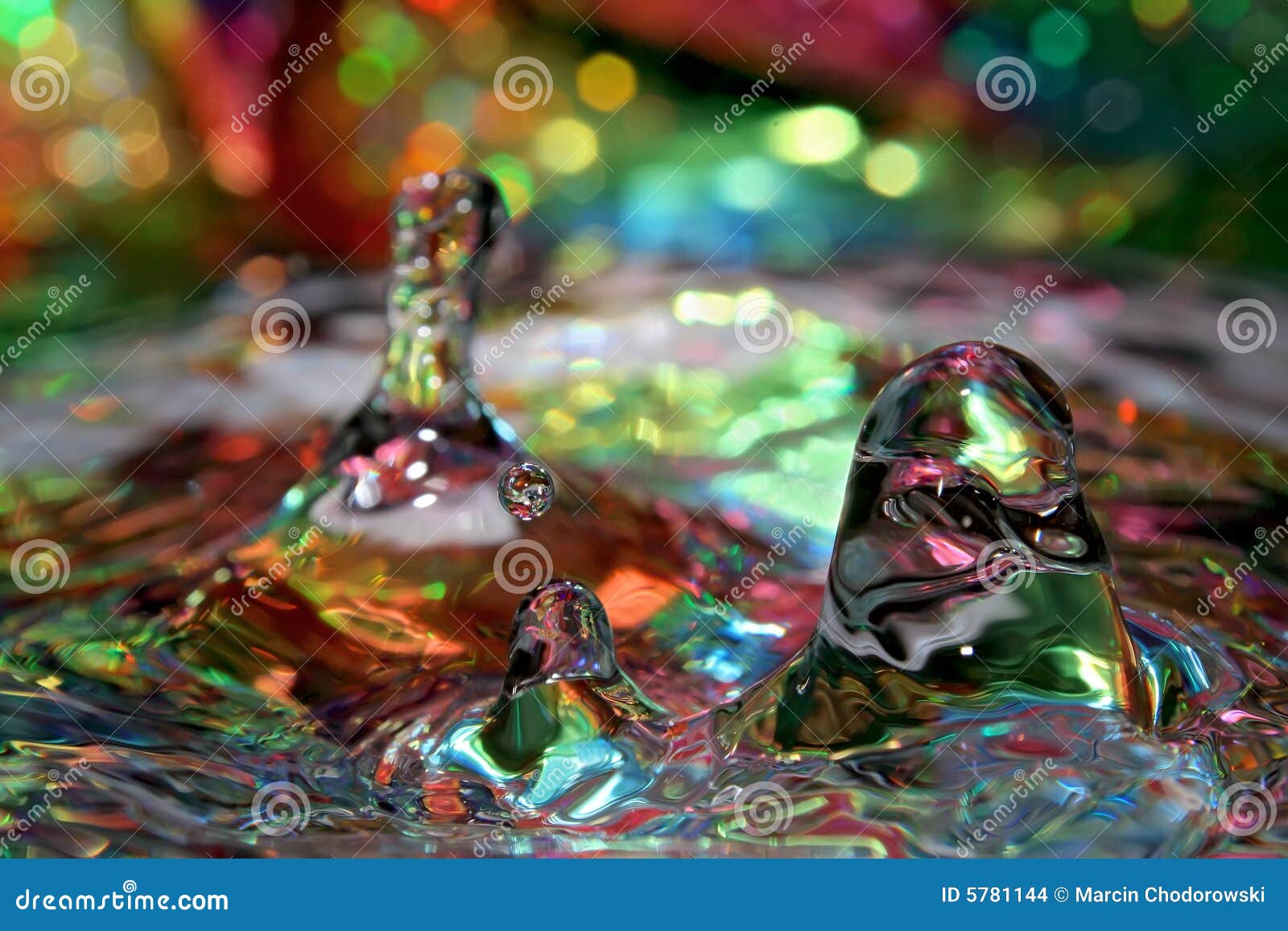 Colorful drops of water stock photo. Image of raindrops - 5781144