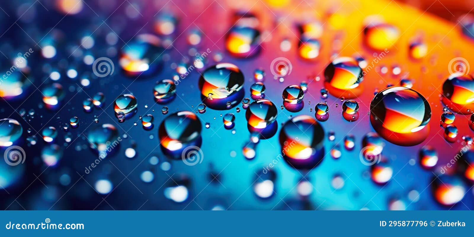 Colorful Drops of Water stock illustration. Illustration of dripped ...