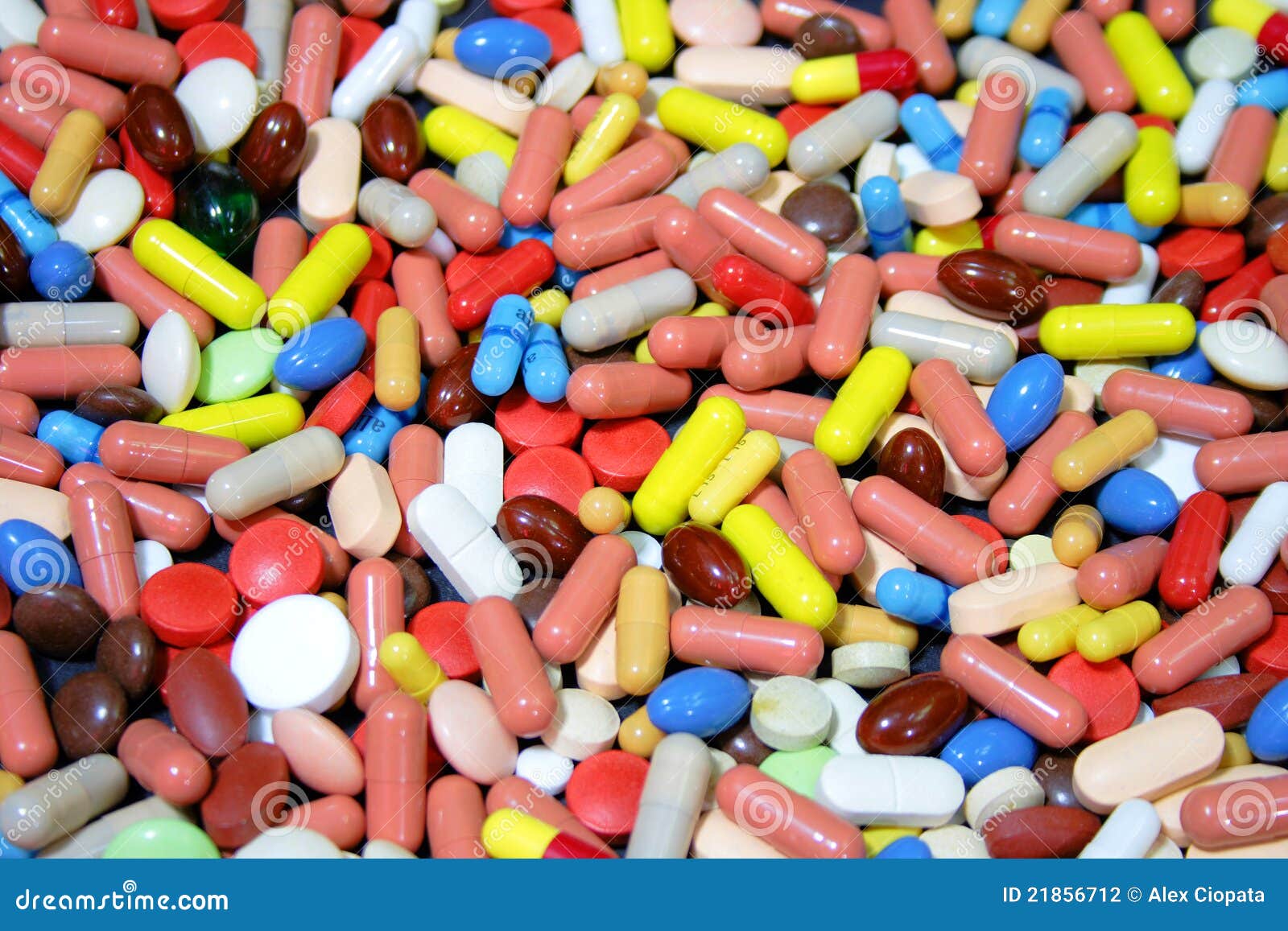 Colorful drugs stock photo. Image of hospital, dosage - 21856712
