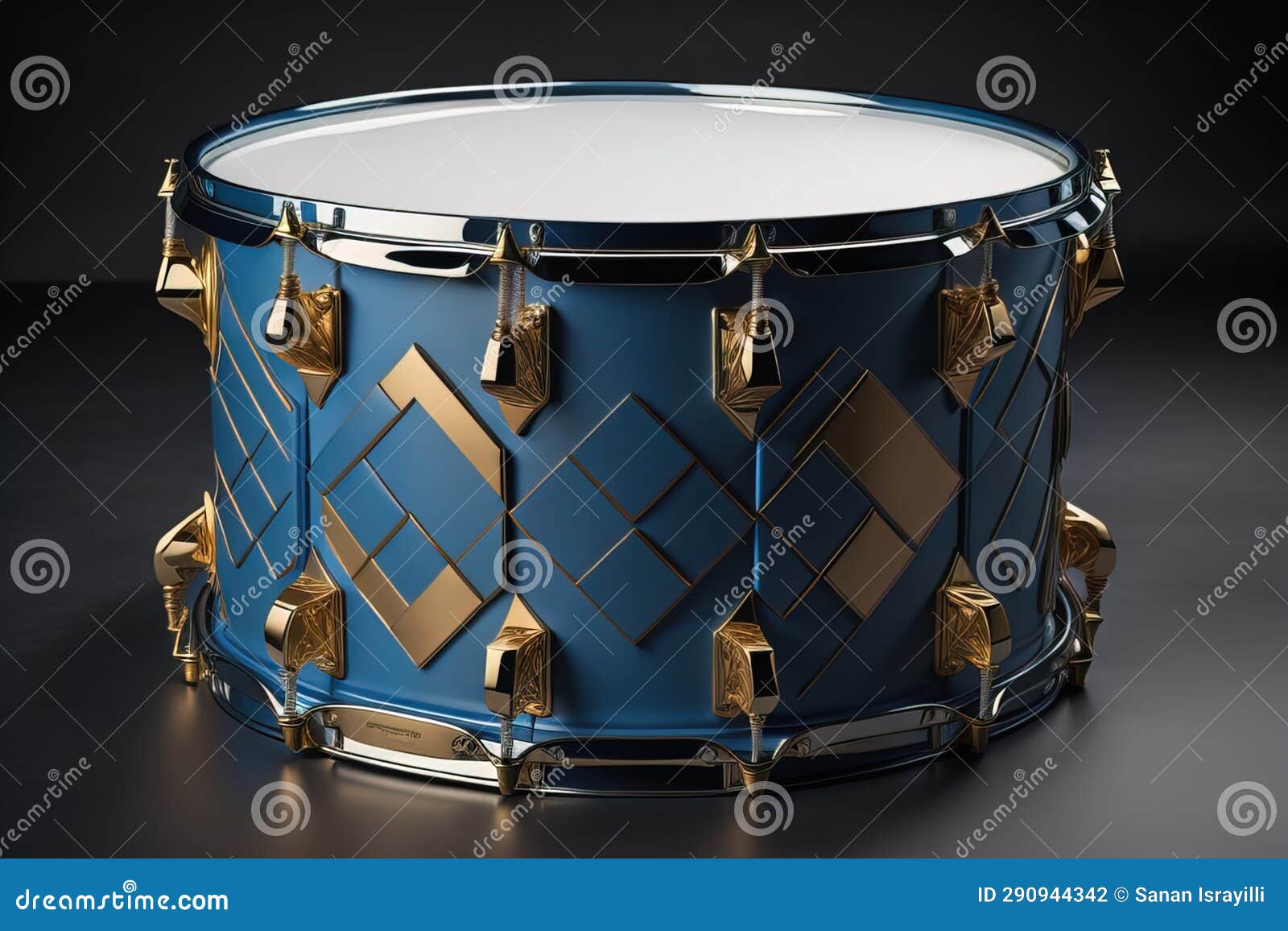 Colorful Drum on a Solid Color Background. Ai Generative Stock Photo ...