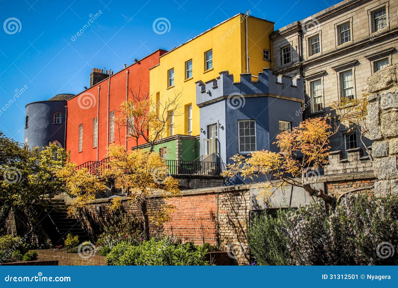 Colorful Dublin Castle stock image. Image of eire, dublin - 31312501