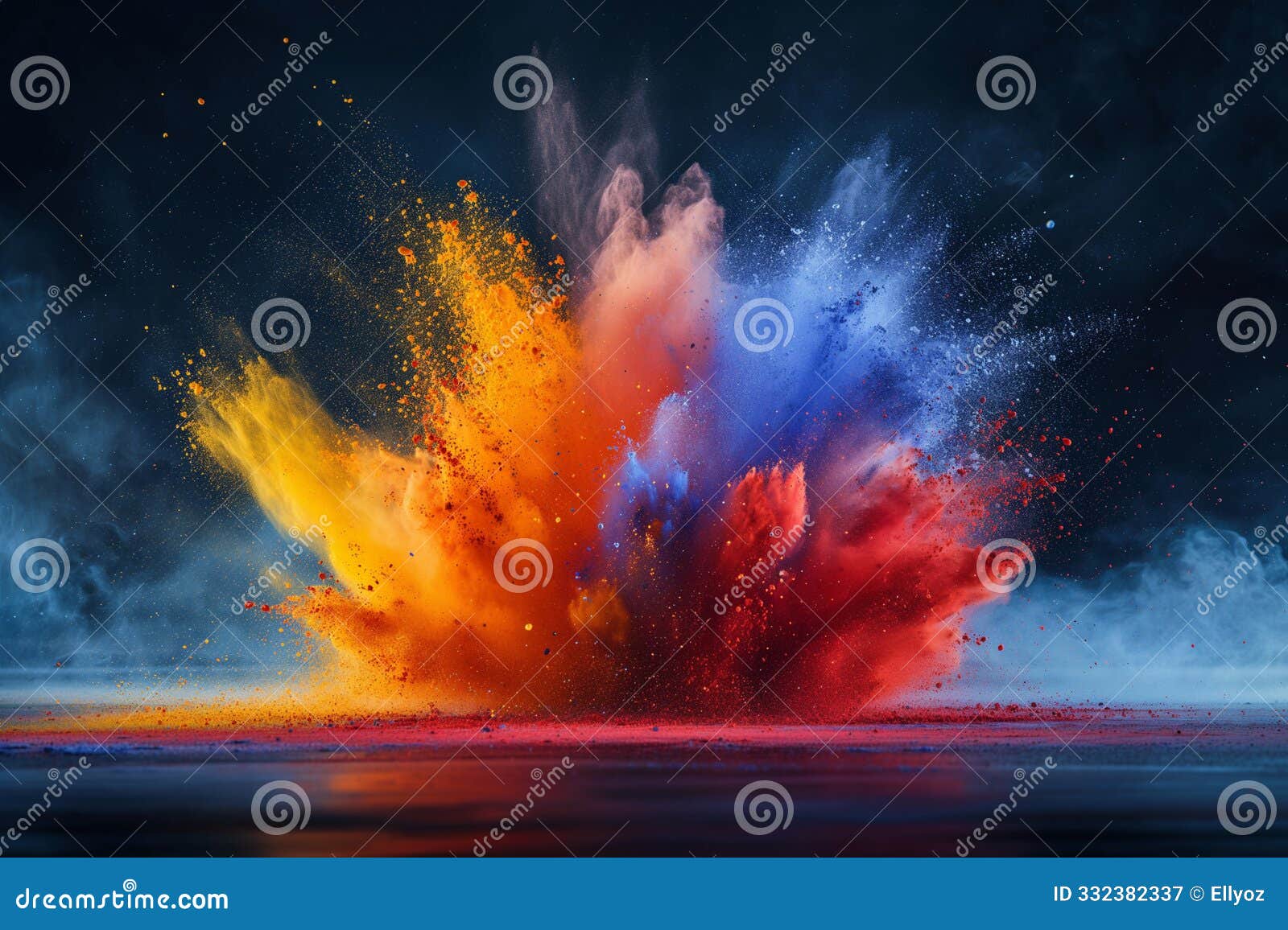 Colorful Dust Explosion Background Stock Image - Image of colorful ...