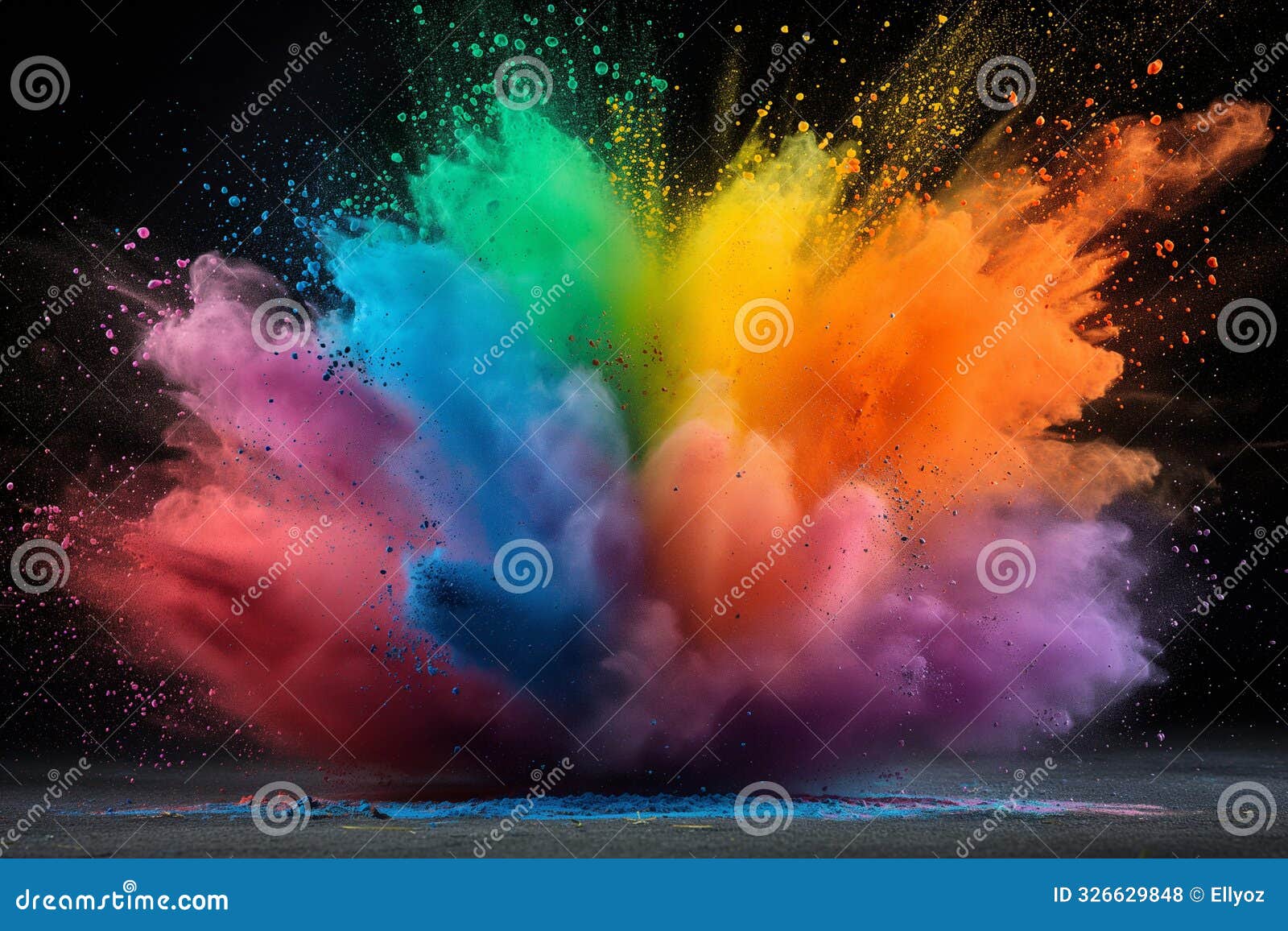 Colorful Dust Explosion Background Stock Photo - Image of pride ...