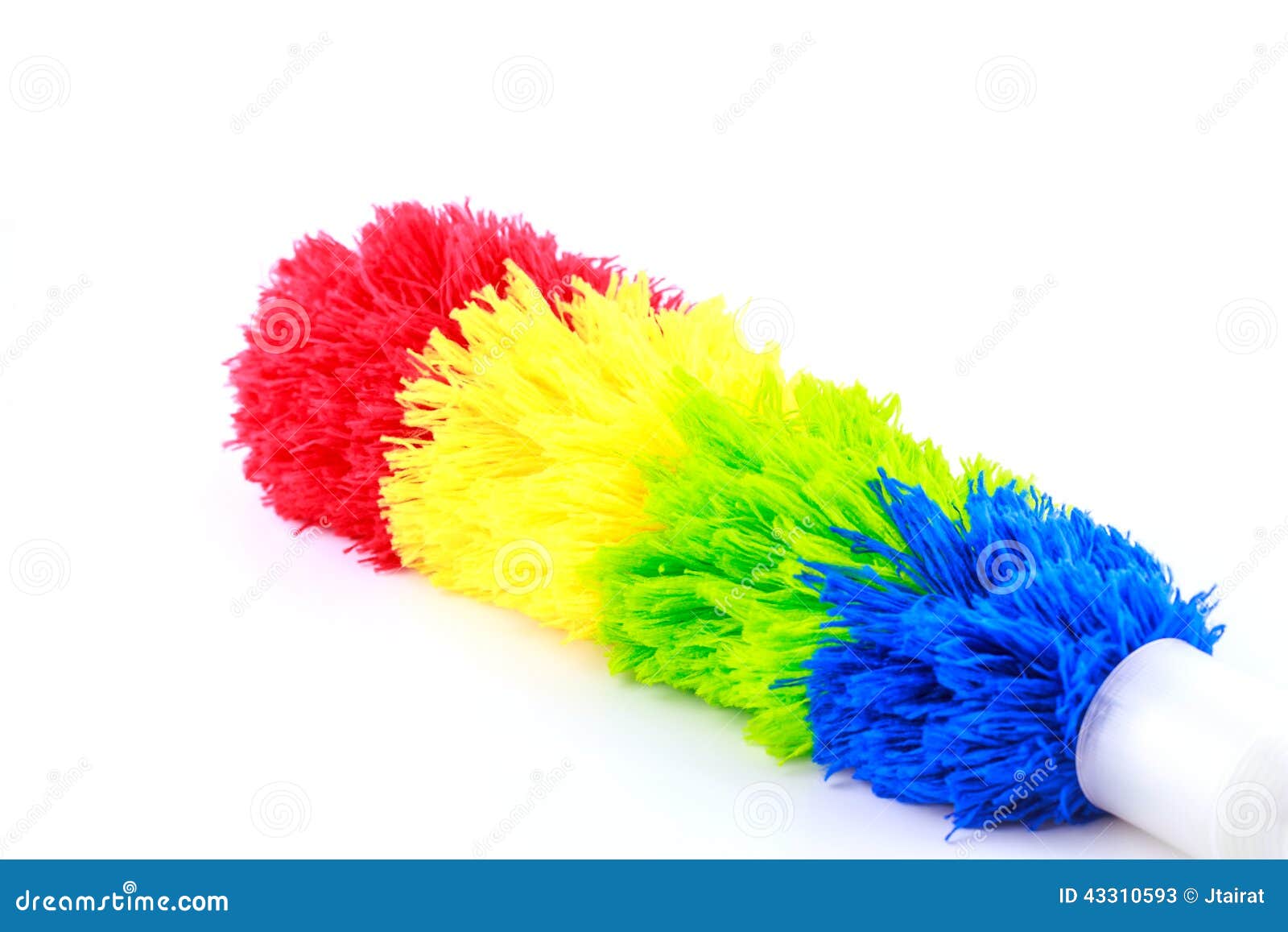 Colorful Duster with Plastic Handle. Stock Image - Image of yellow ...