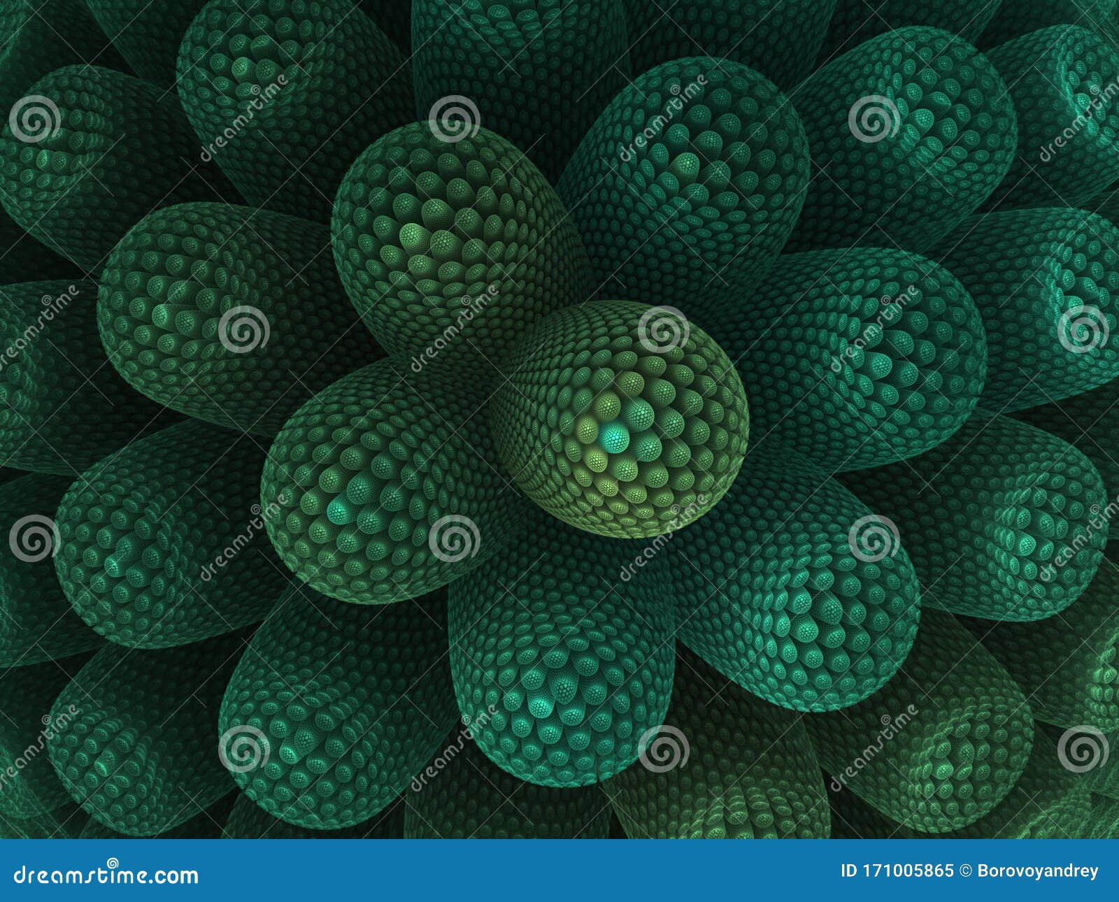 Colorful and Dynamic Feathered Fractal Spikes Stock Illustration ...