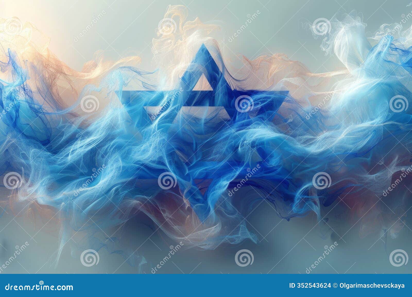 Colorful and Dynamic Image Featuring Blue and White Fire with Star ...
