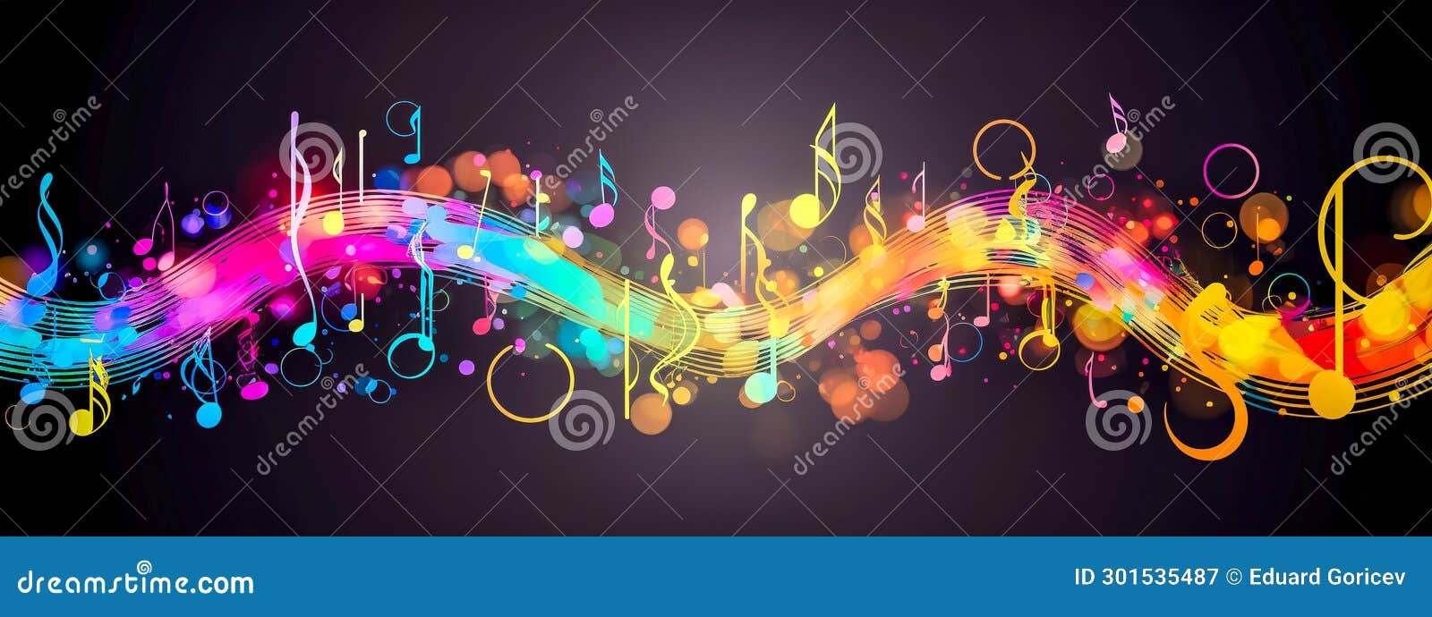 Colorful and Dynamic Representation of Musical Elements, Featuring a ...
