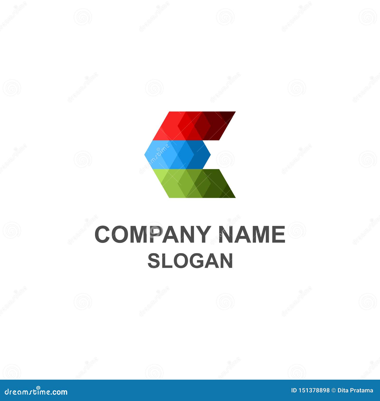 Colorful E Letter Initial Logo. Stock Illustration - Illustration of ...