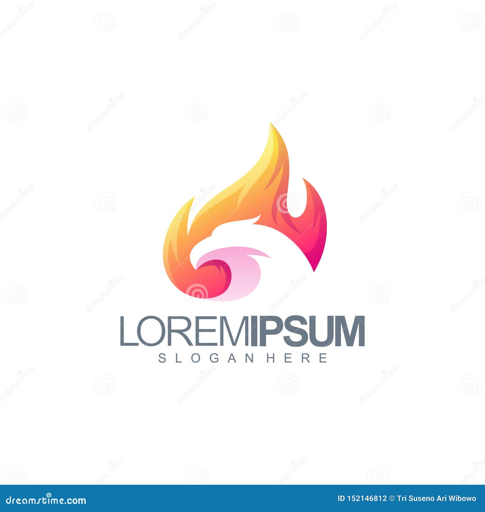 Colorful Eagle Logo Design Vector Illustration Stock Illustration ...
