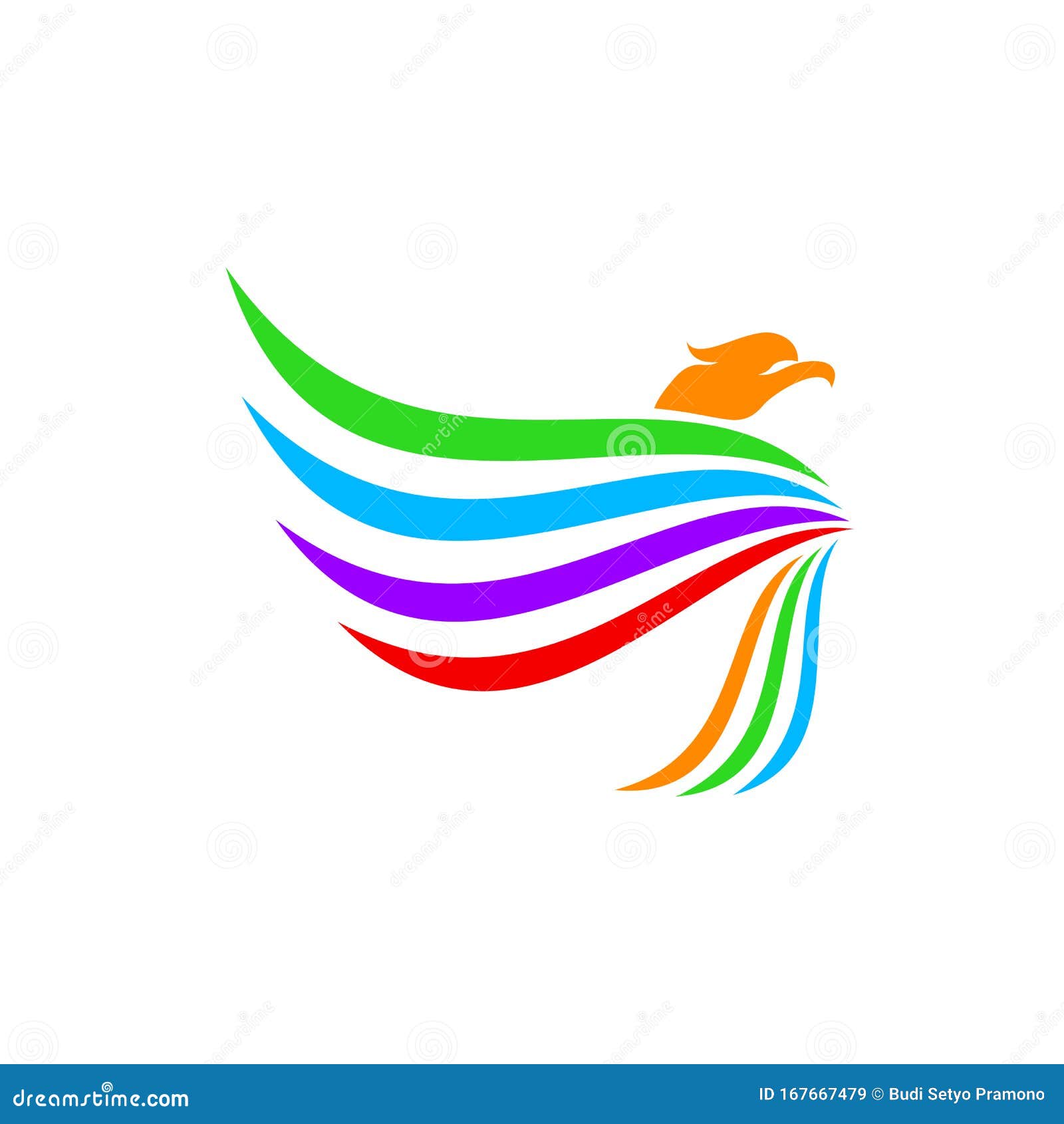 Colorful Eagle Logo Template Design Vector, Creative Eagle Logo Concept ...
