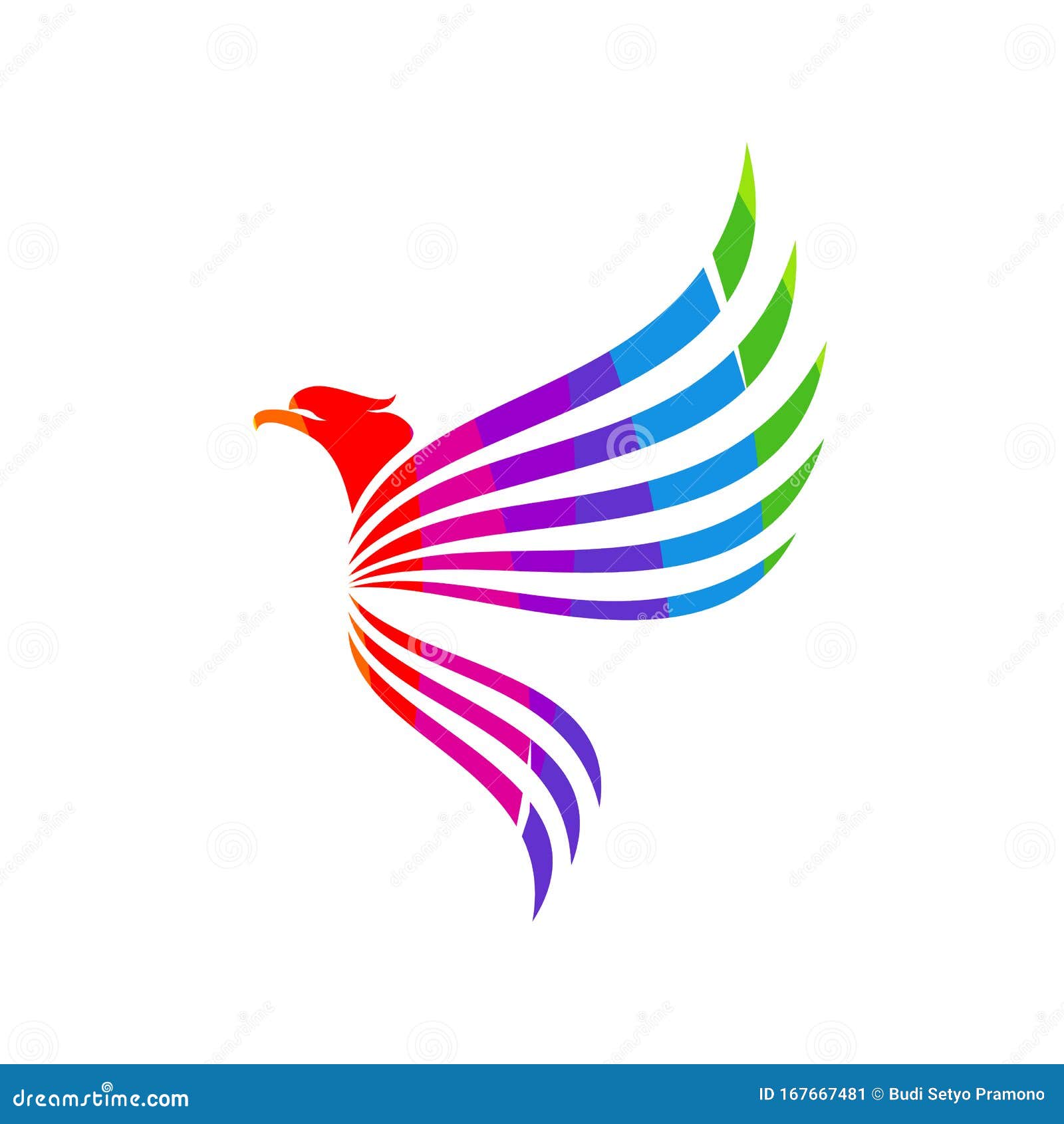 Colorful Eagle Logo Template Design Vector, Creative Eagle Logo Concept ...