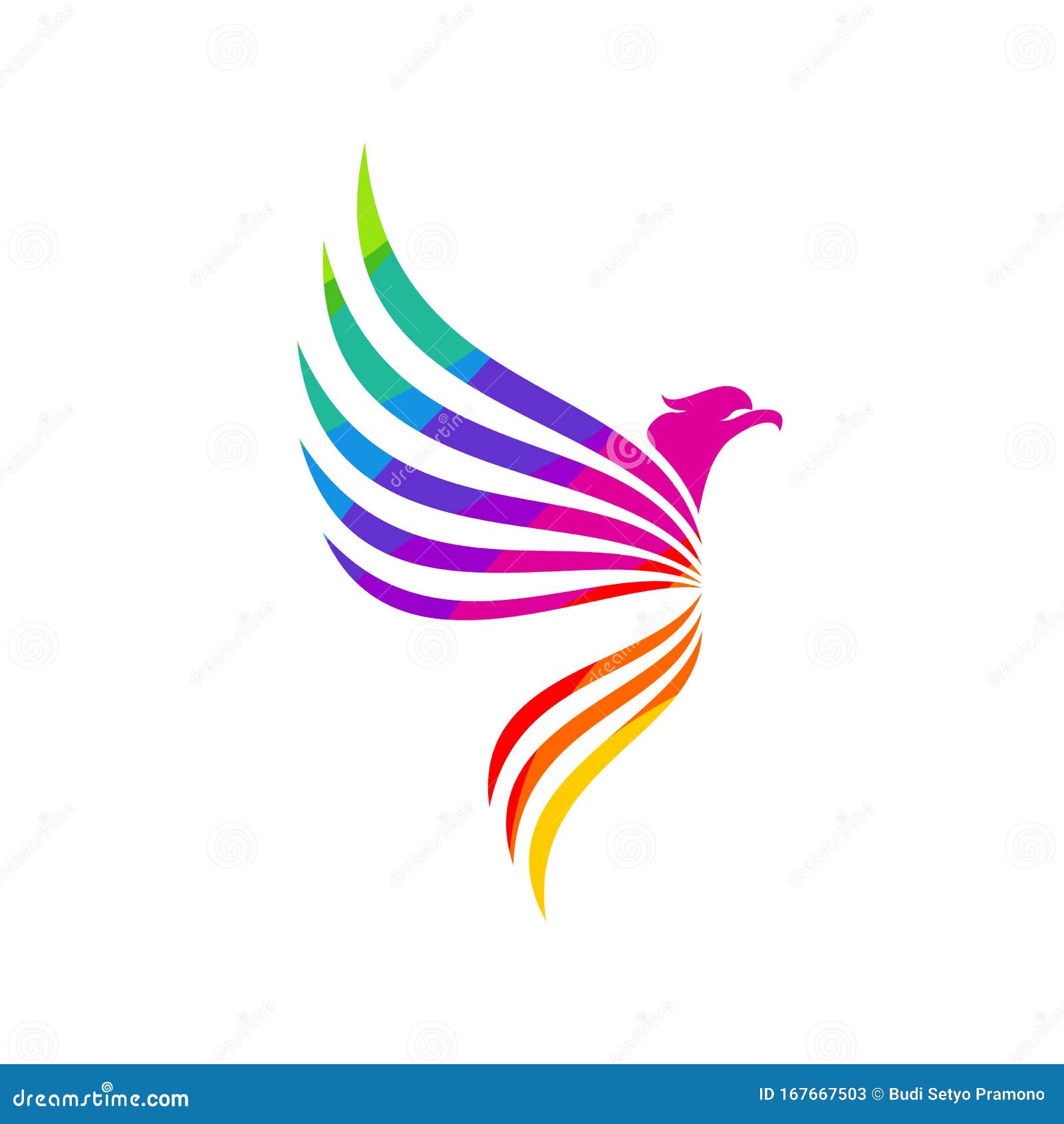 Colorful Eagle Logo Template Design Vector, Creative Eagle Logo Concept ...
