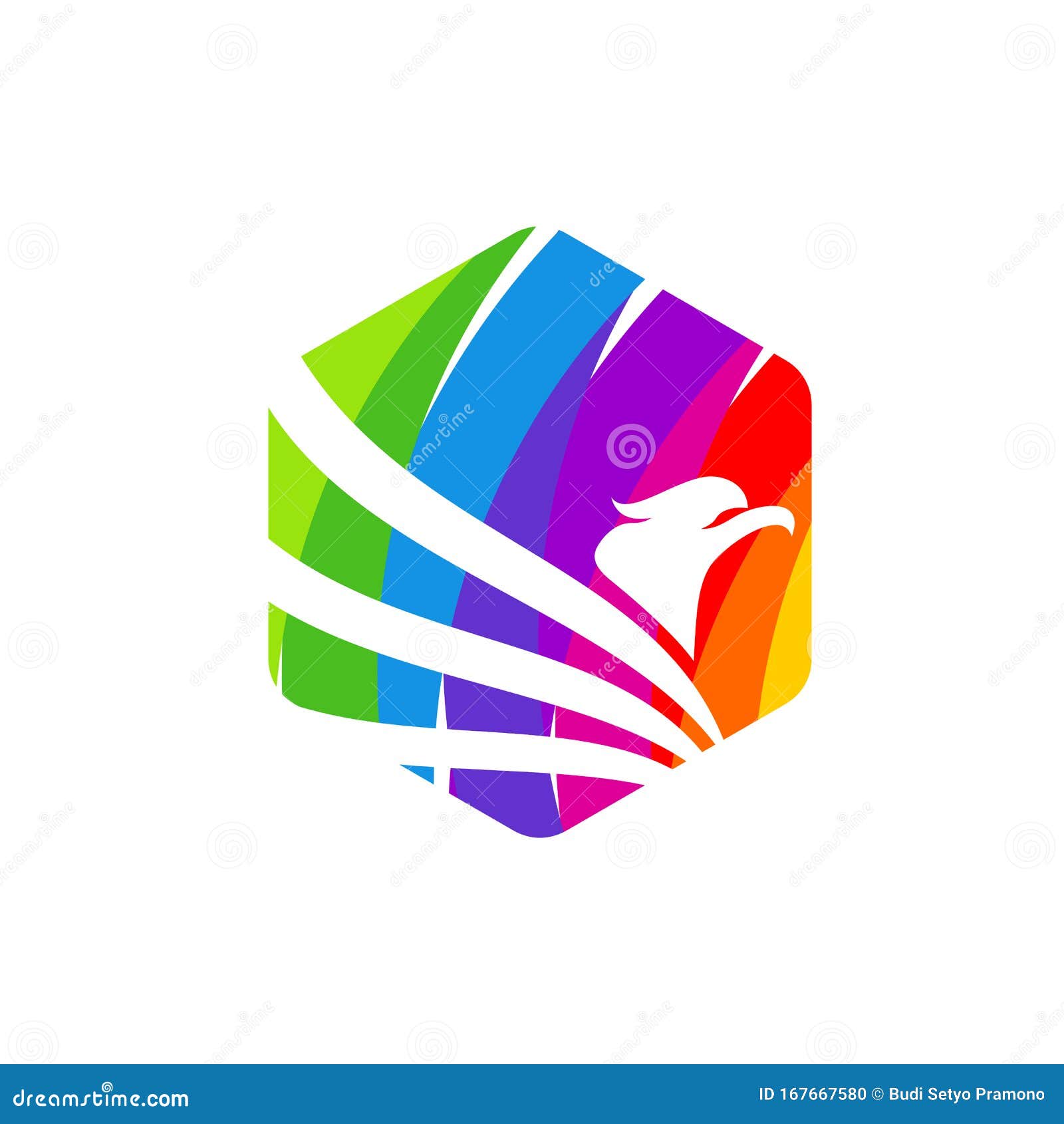 Colorful Eagle Logo Template Design Vector, Creative Eagle Logo Concept ...