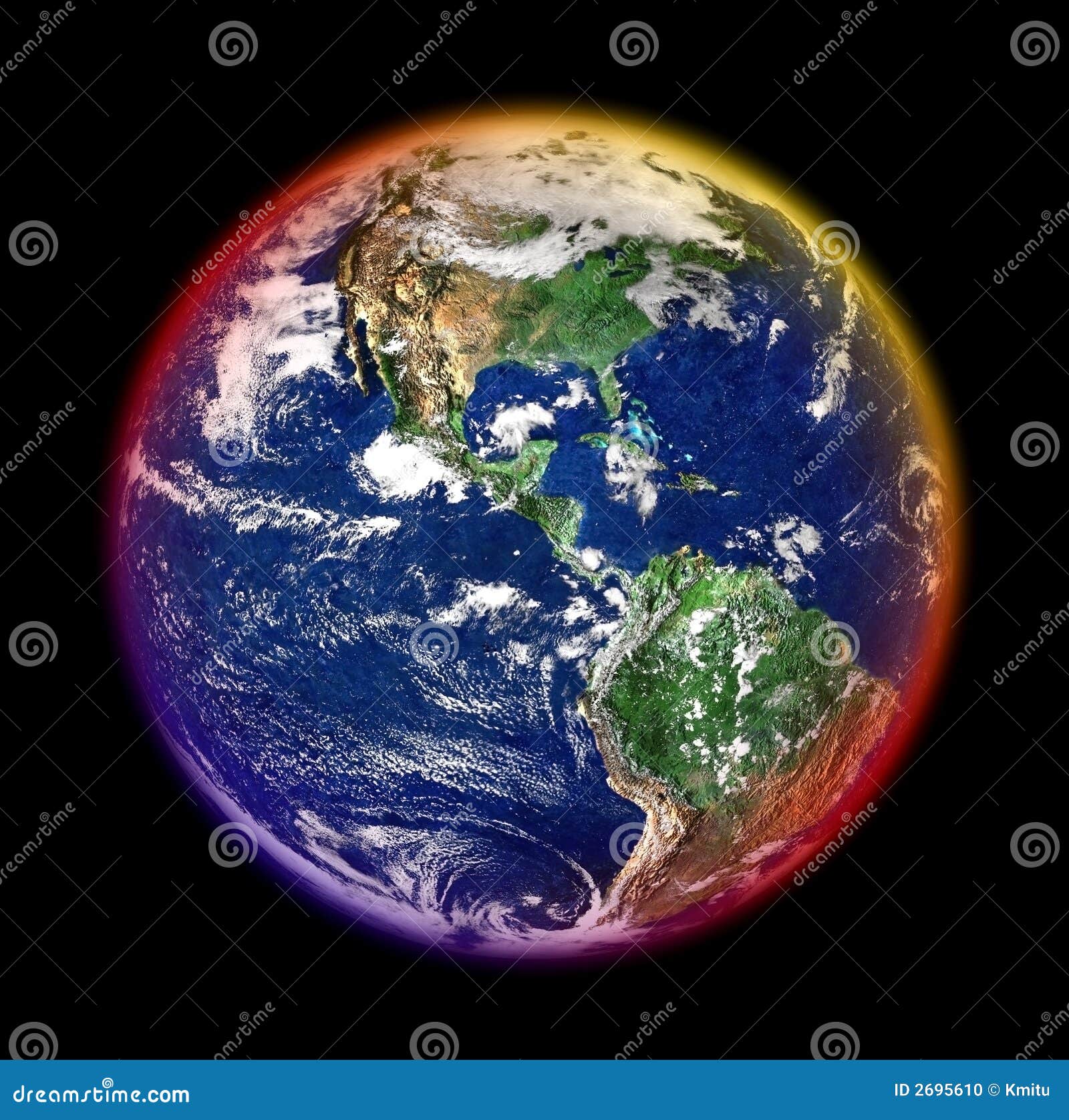 Colorful earth stock photo. Image of continent, earth - 2695610