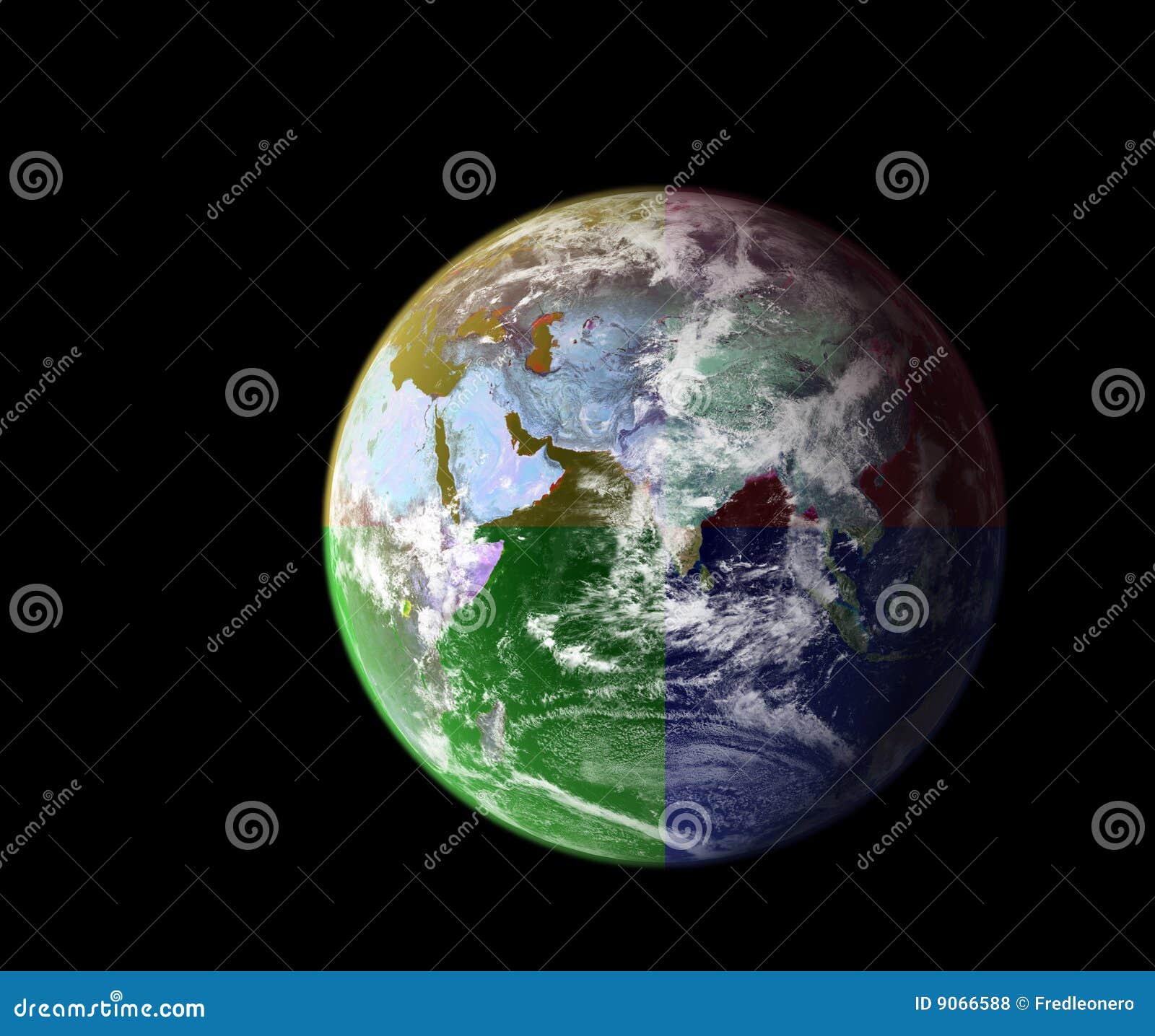 Colorful earth stock illustration. Illustration of sphere - 9066588