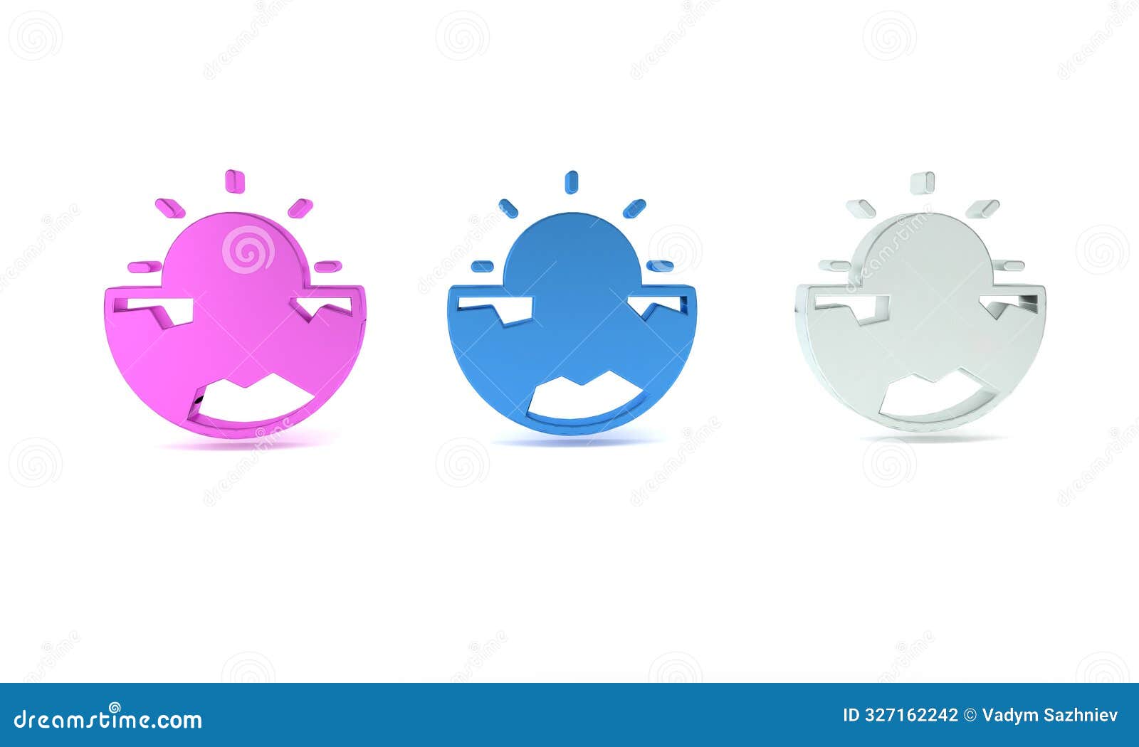 Colorful Earth Core Structure Crust Icon Isolated on White Background ...