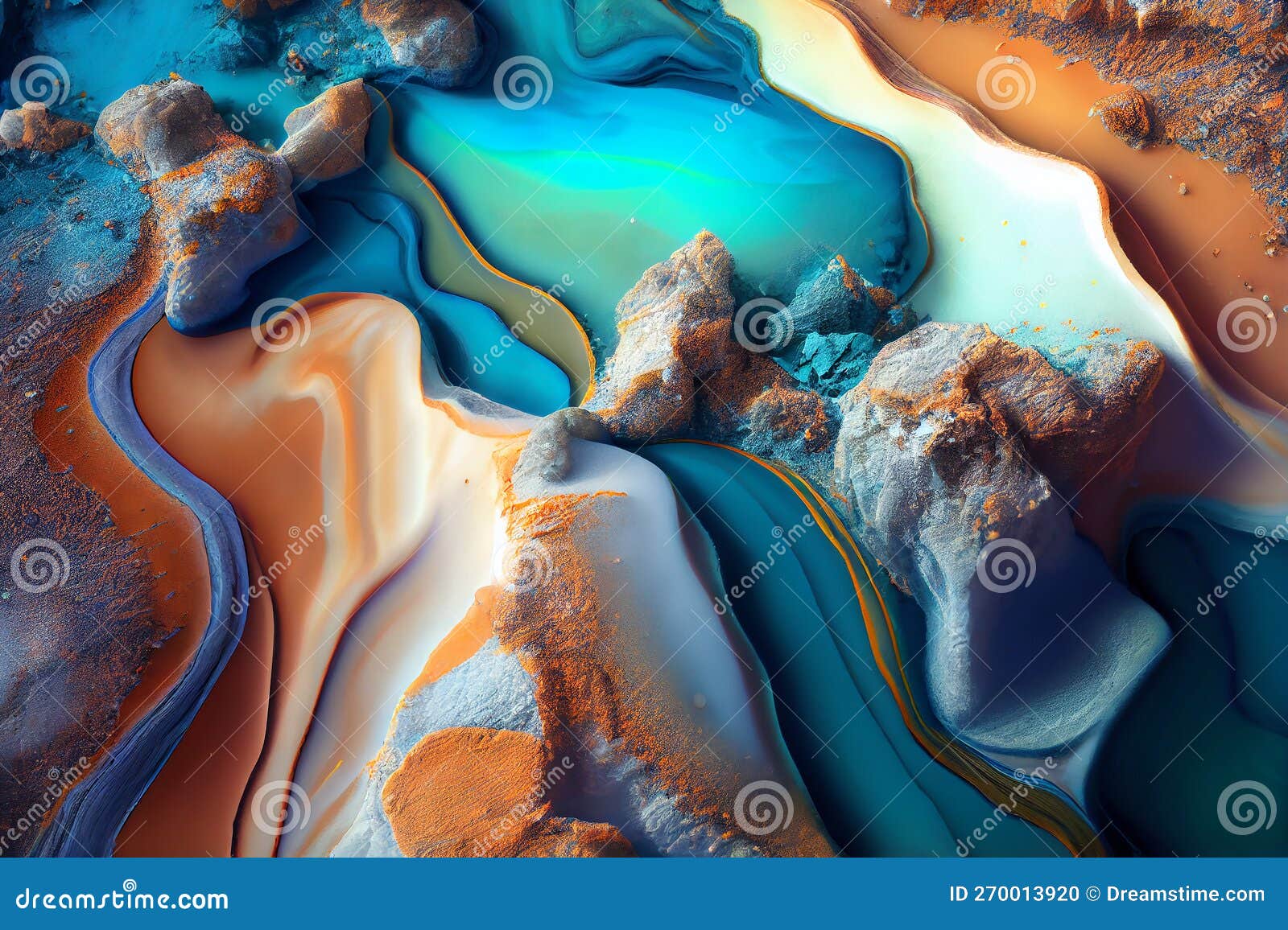 Colorful Earth Natural Textures Composition. Generative Ai. Stock ...