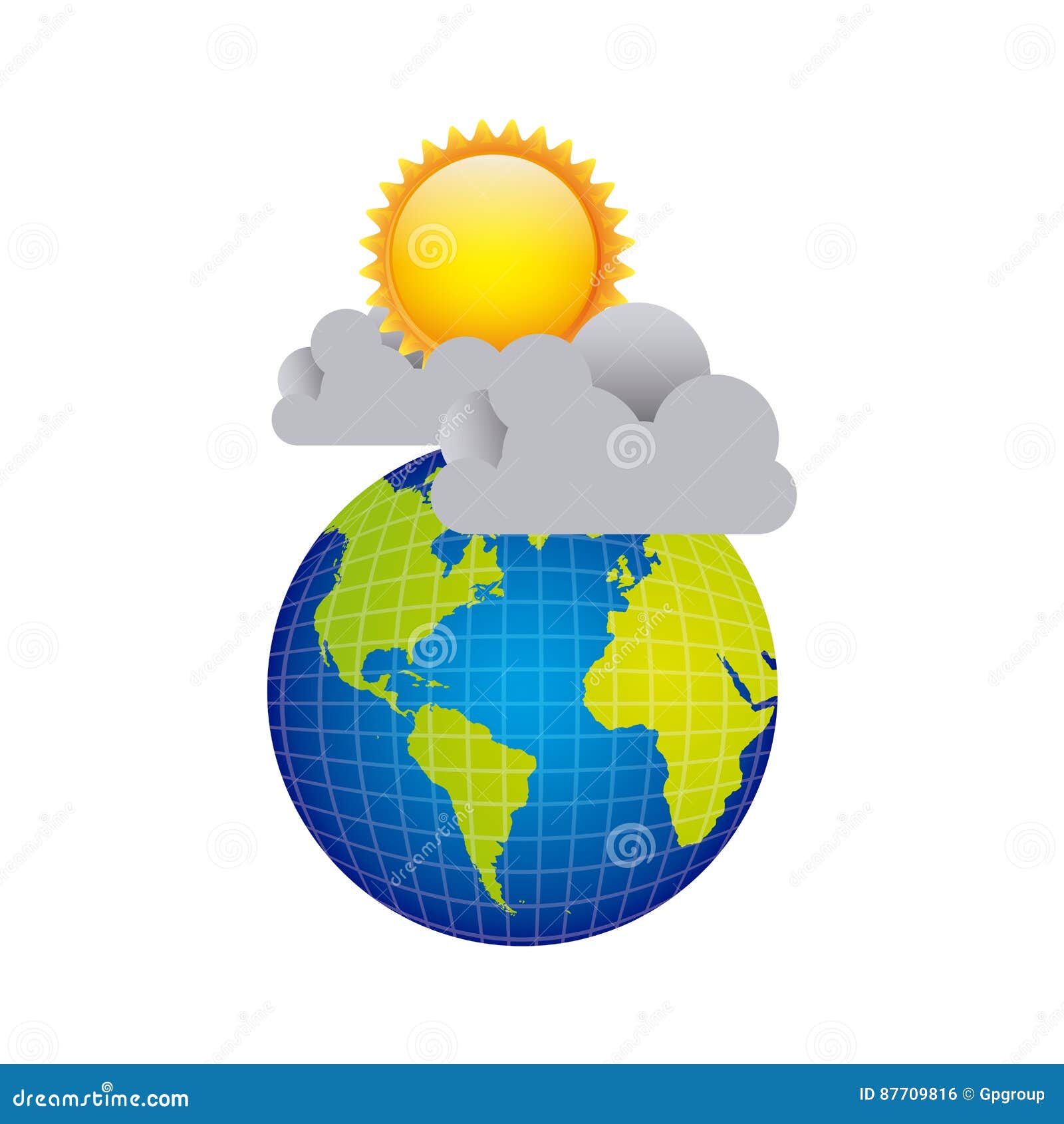 Colorful Earth Globe Design Layout - Applicable For Eco, Globalization ...