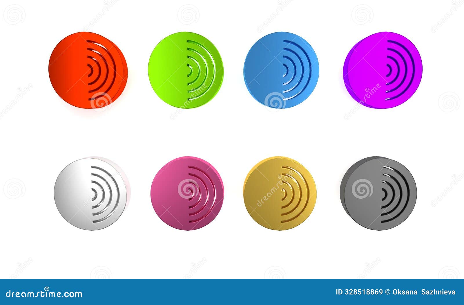 Colorful Earth Structure Icon Isolated on White Background. Geophysics ...