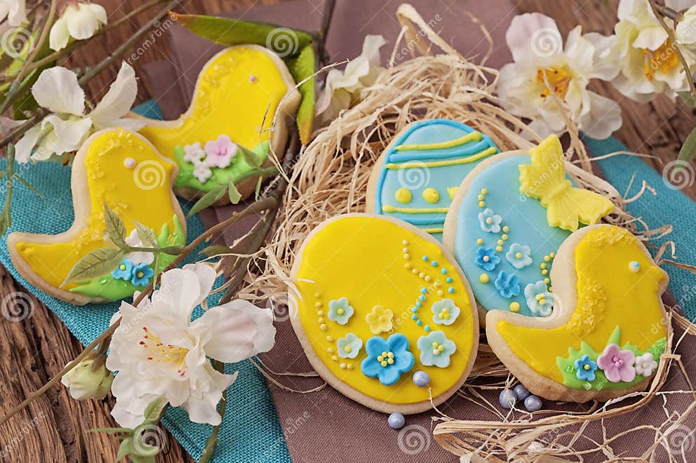 Colorful easter cookies stock photo. Image of easter - 38446334