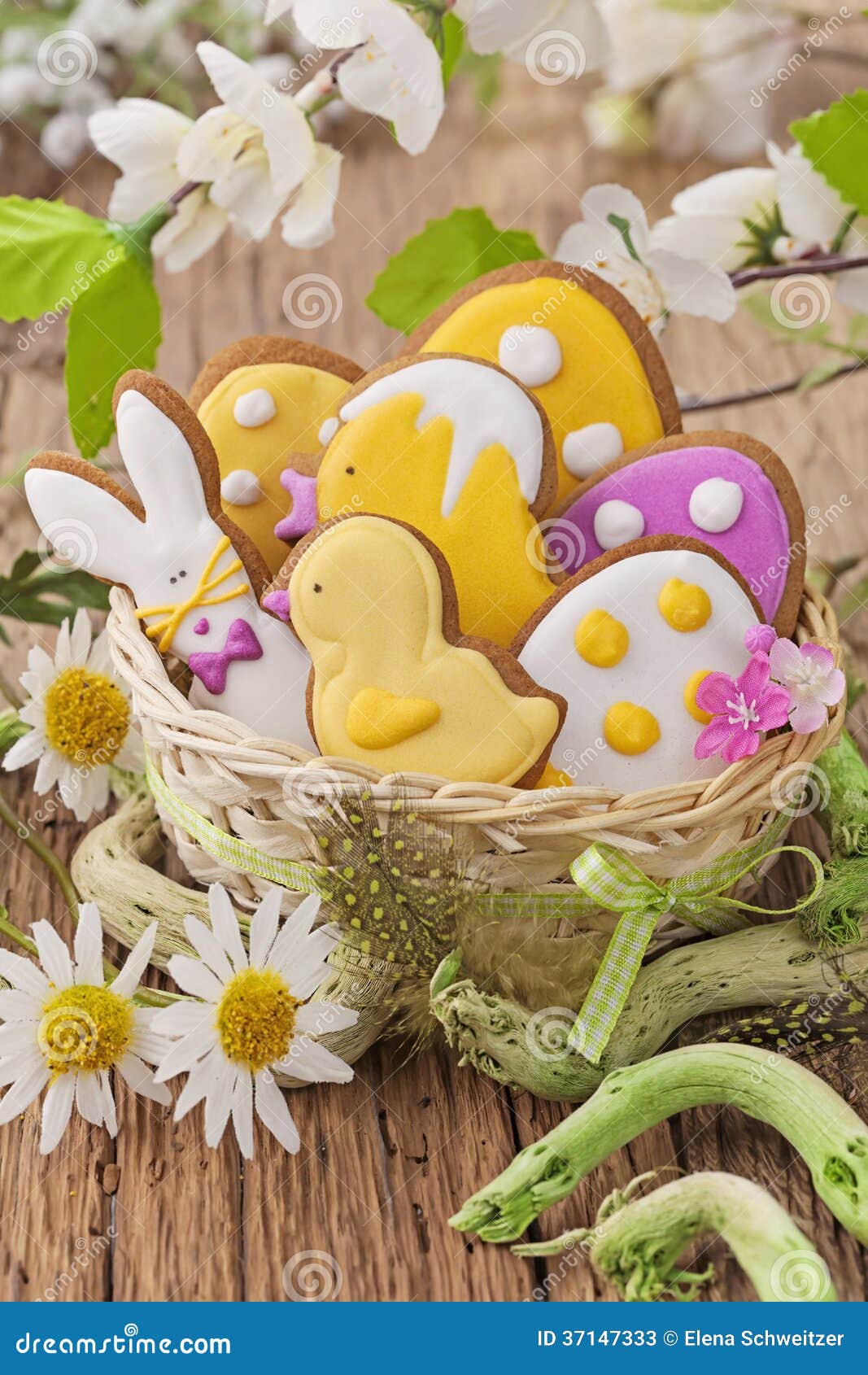 Colorful easter cookies stock image. Image of bakery - 37147333