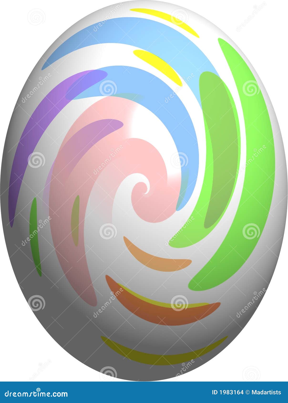 Colorful Easter Egg Stripes Stock Illustration - Illustration of ...