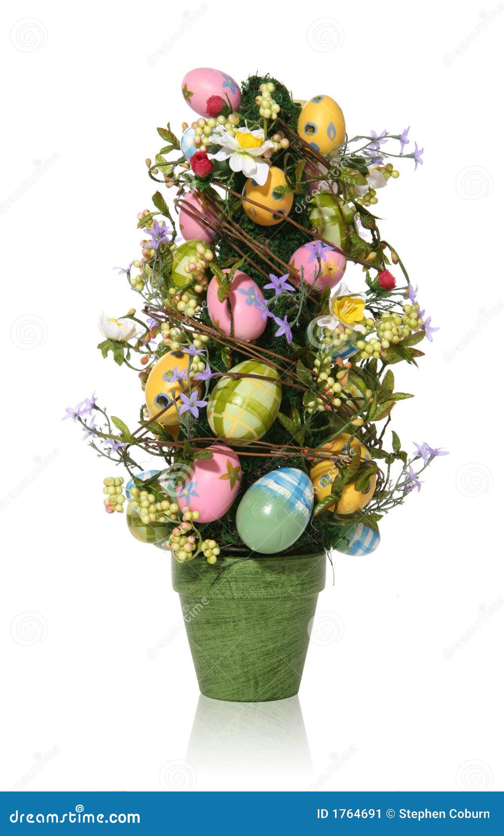 Colorful Easter Egg Tree stock image. Image of celebration - 1764691