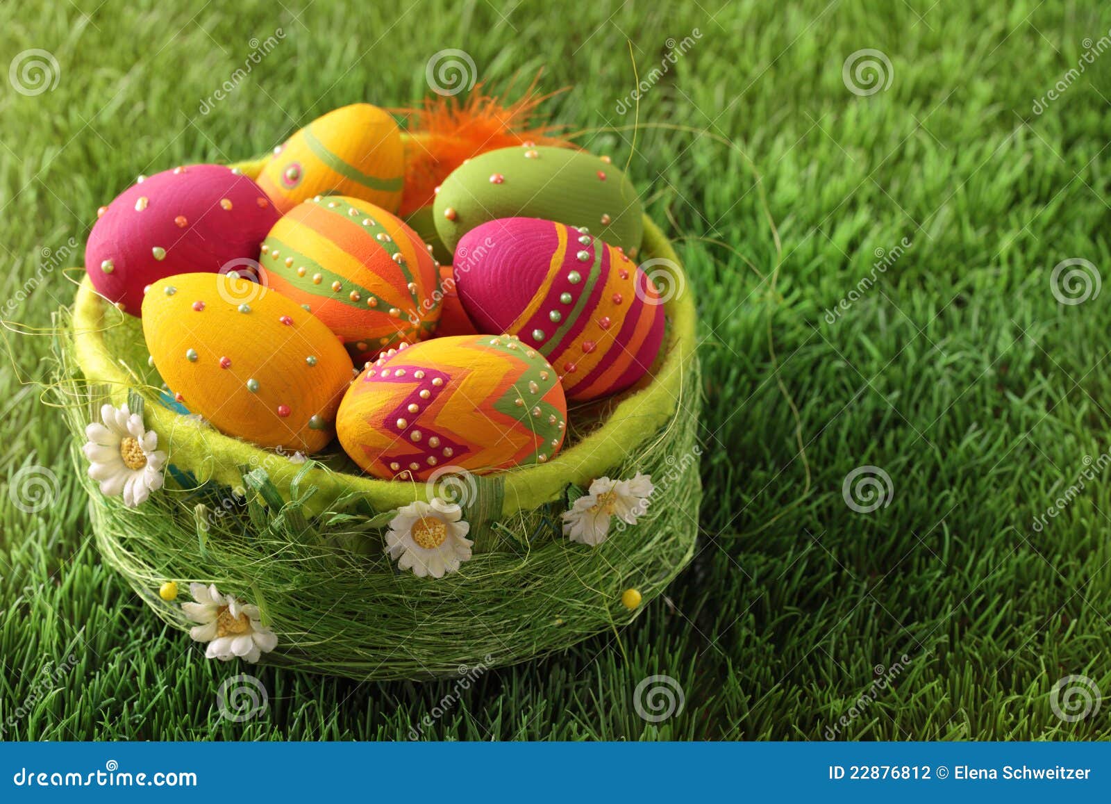 Colorful easter eggs stock photo. Image of collection - 22876812