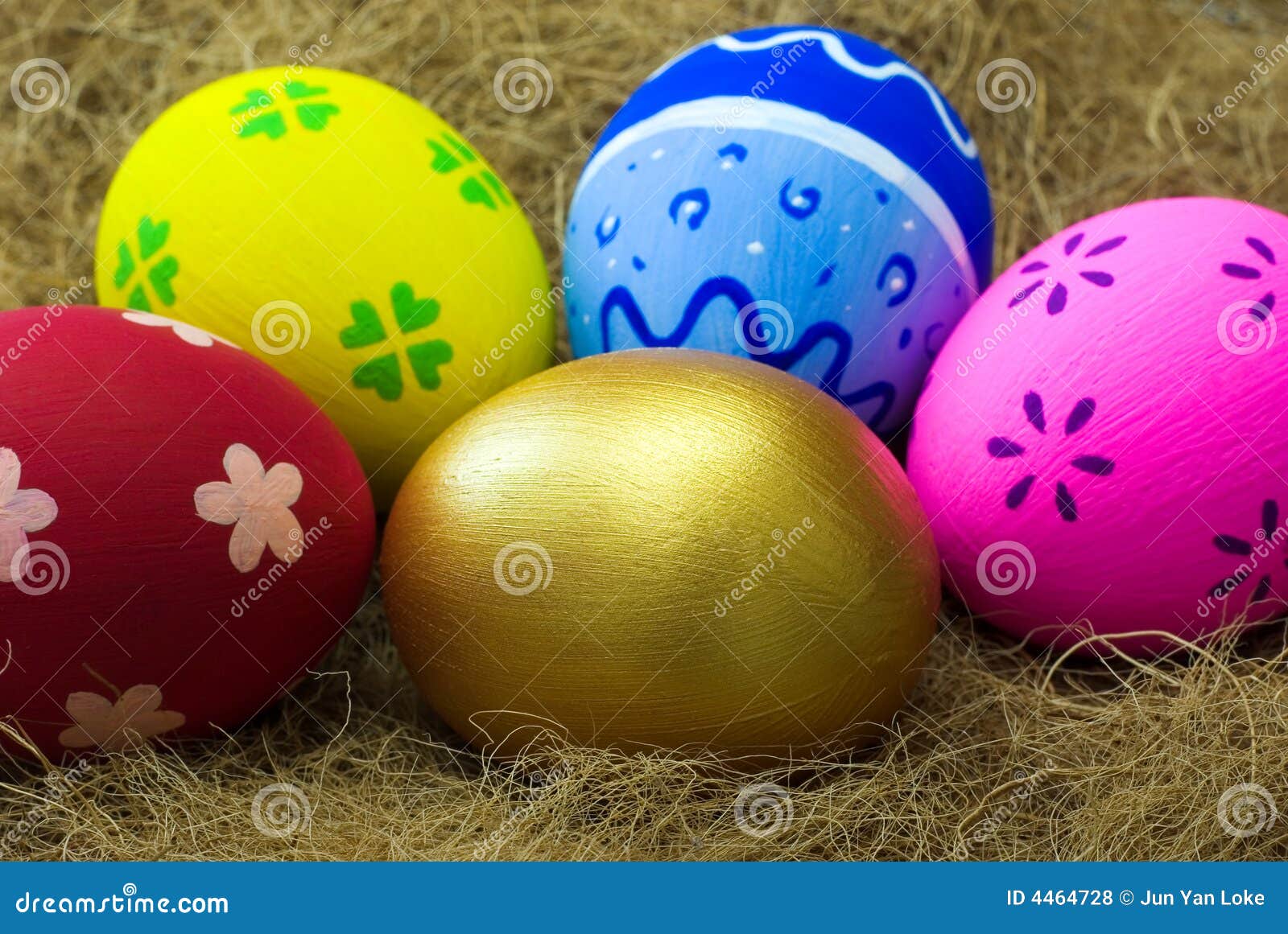 Colorful Easter Eggs stock photo. Image of animal, food - 4464728